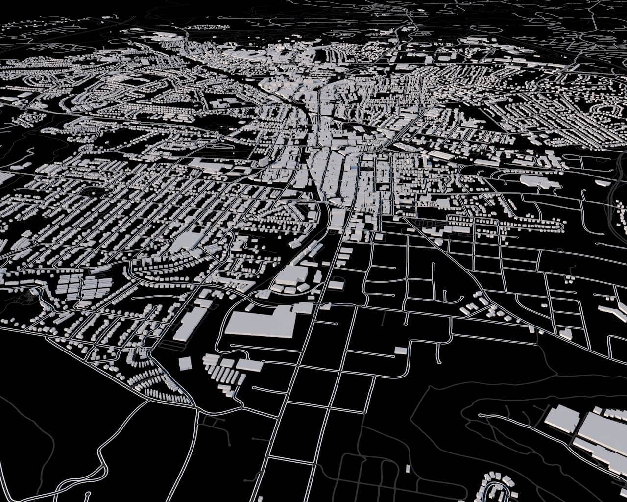 Charlottesville Virginia - 3D Model by 3dstudio