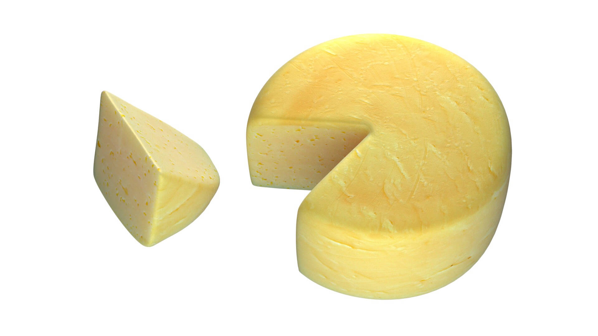 Cheese Wheel 3D Model by 3dstudio