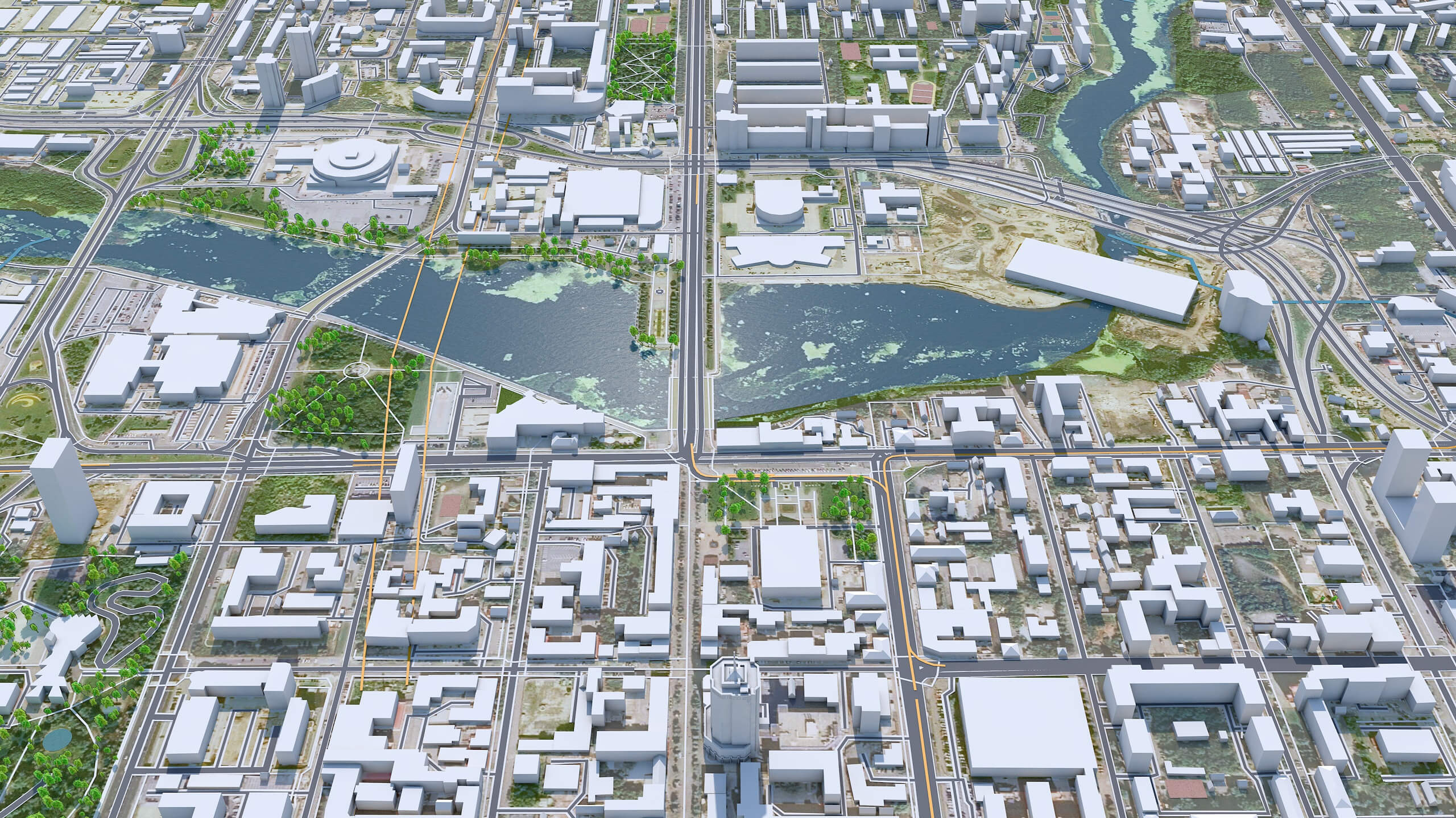 Chelyabinsk Russia 70km - 3D Model by 3dstudio