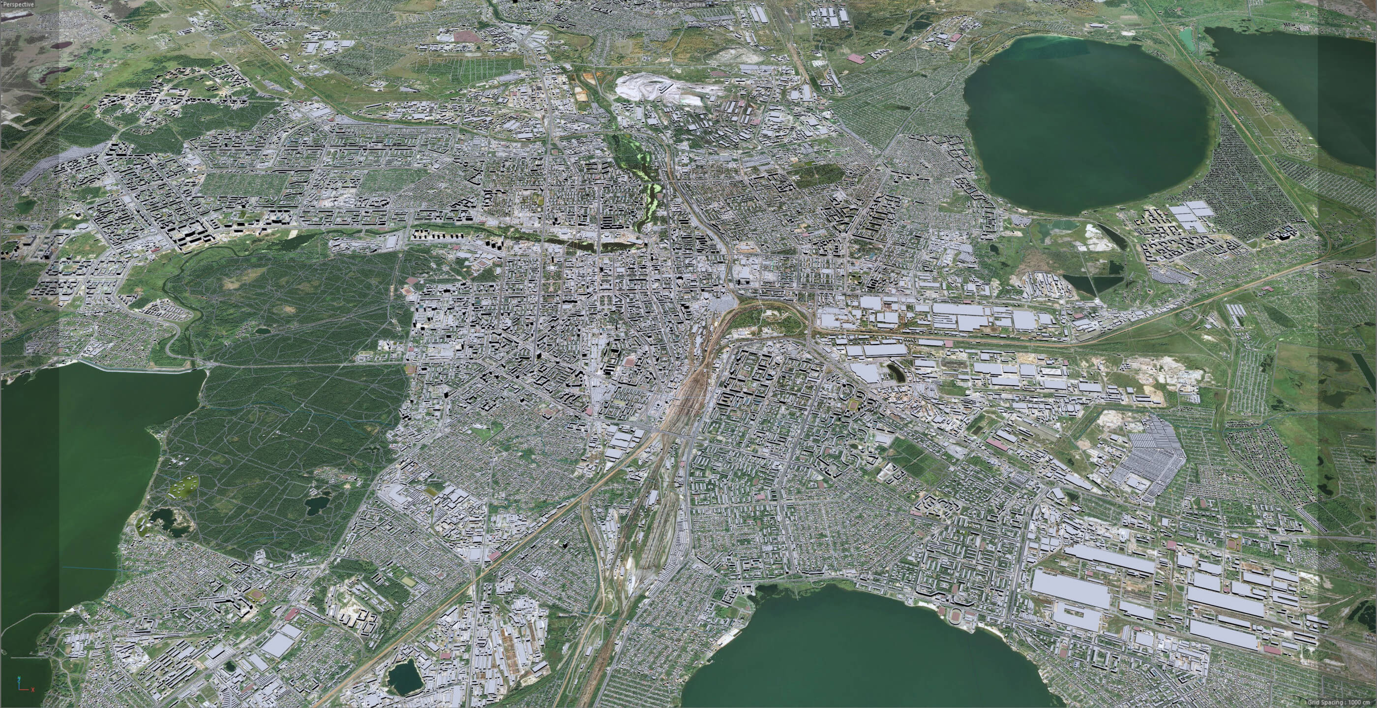 Chelyabinsk Russia 70km - 3D Model by 3dstudio