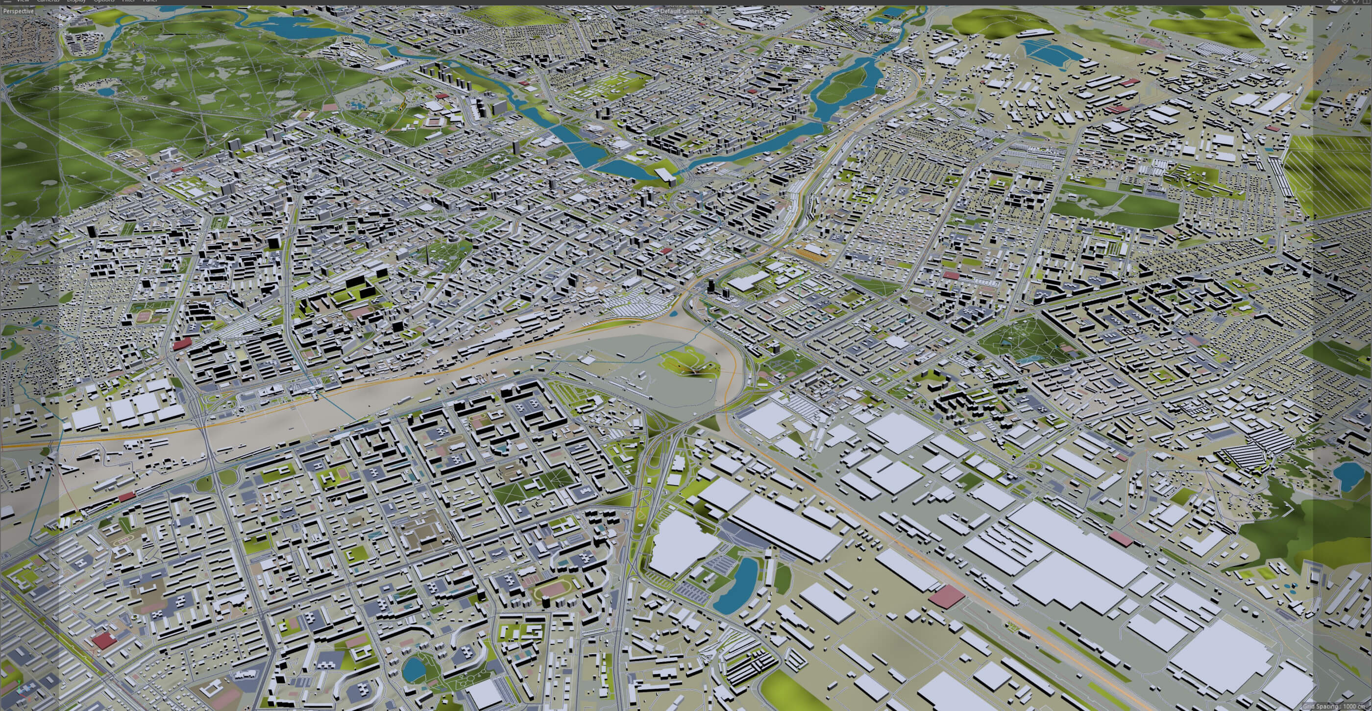 Chelyabinsk Russia 70km - 3D Model by 3dstudio