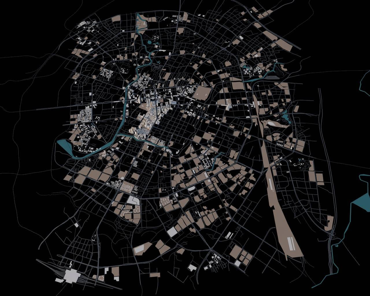 Chengdu China - 3D Model by 3dstudio