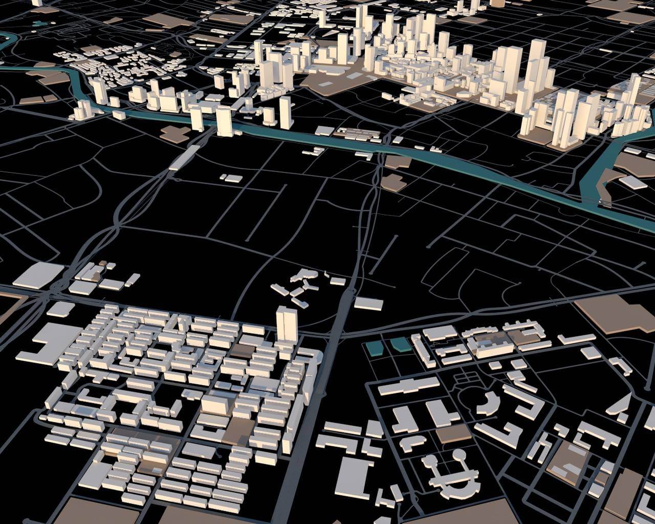 Chengdu China - 3D Model by 3dstudio