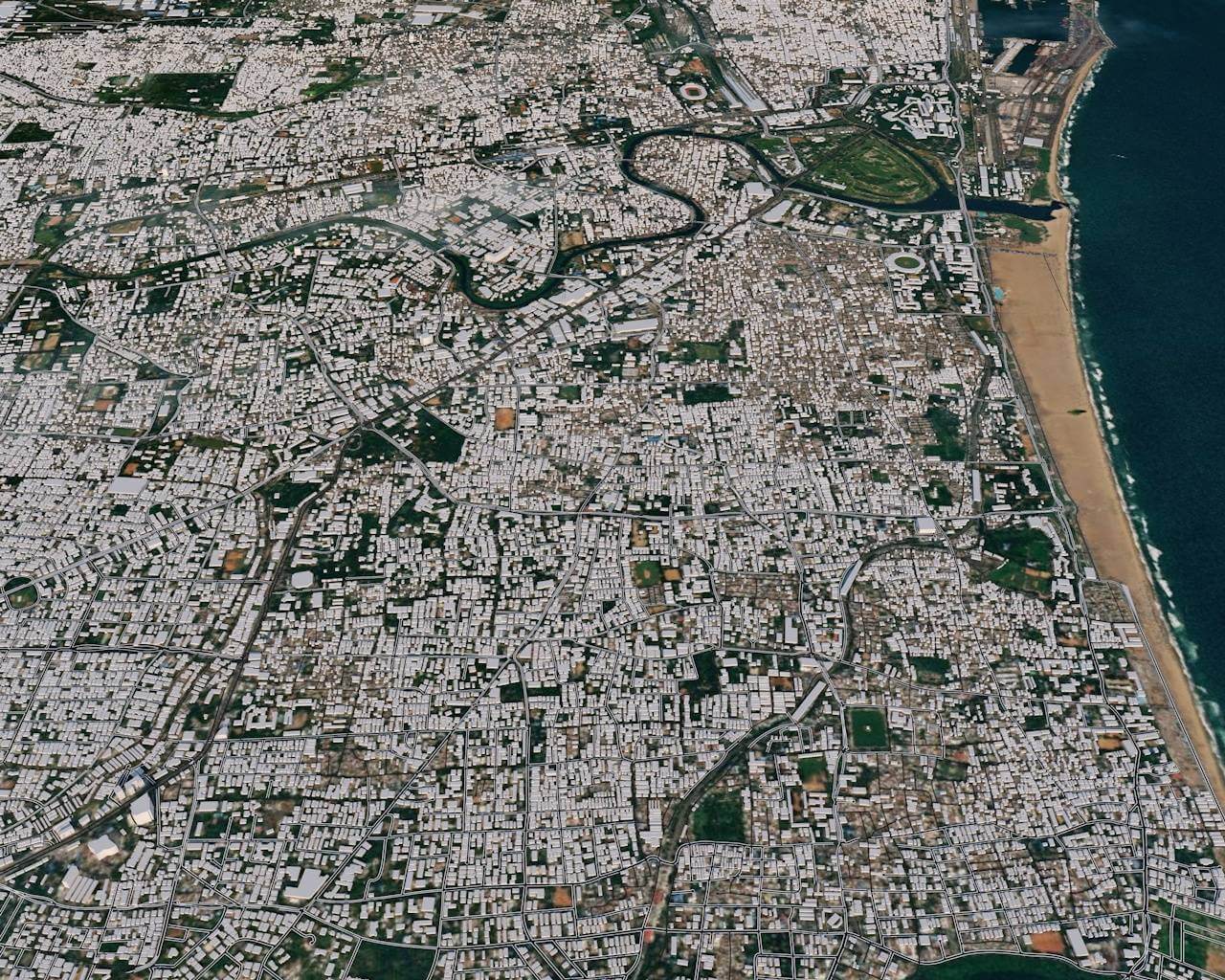 Chennai India - 3D Model by 3dstudio