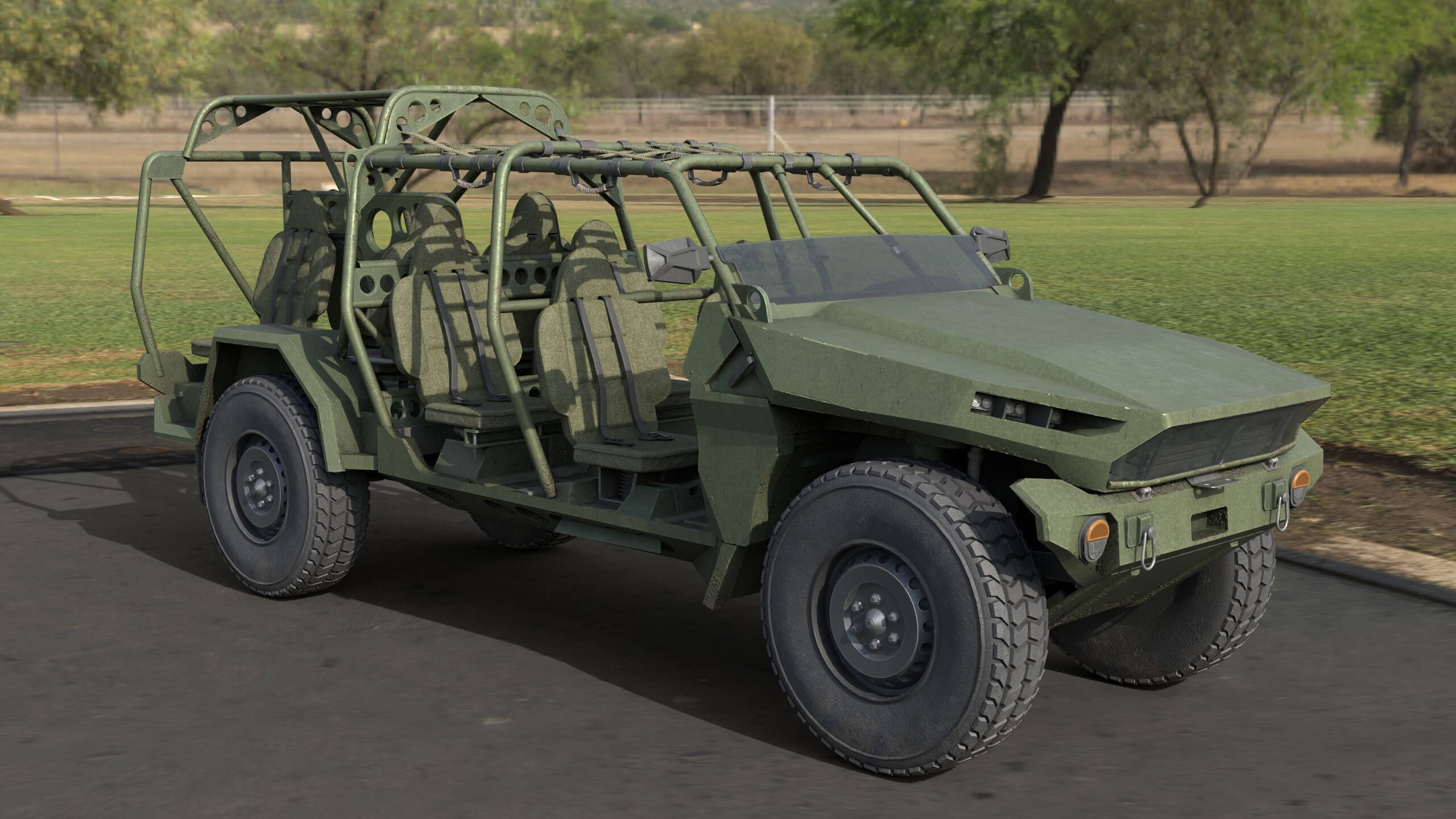 Chevy Colorado ZR2 Military Isv - 3D Model by 3dstudio