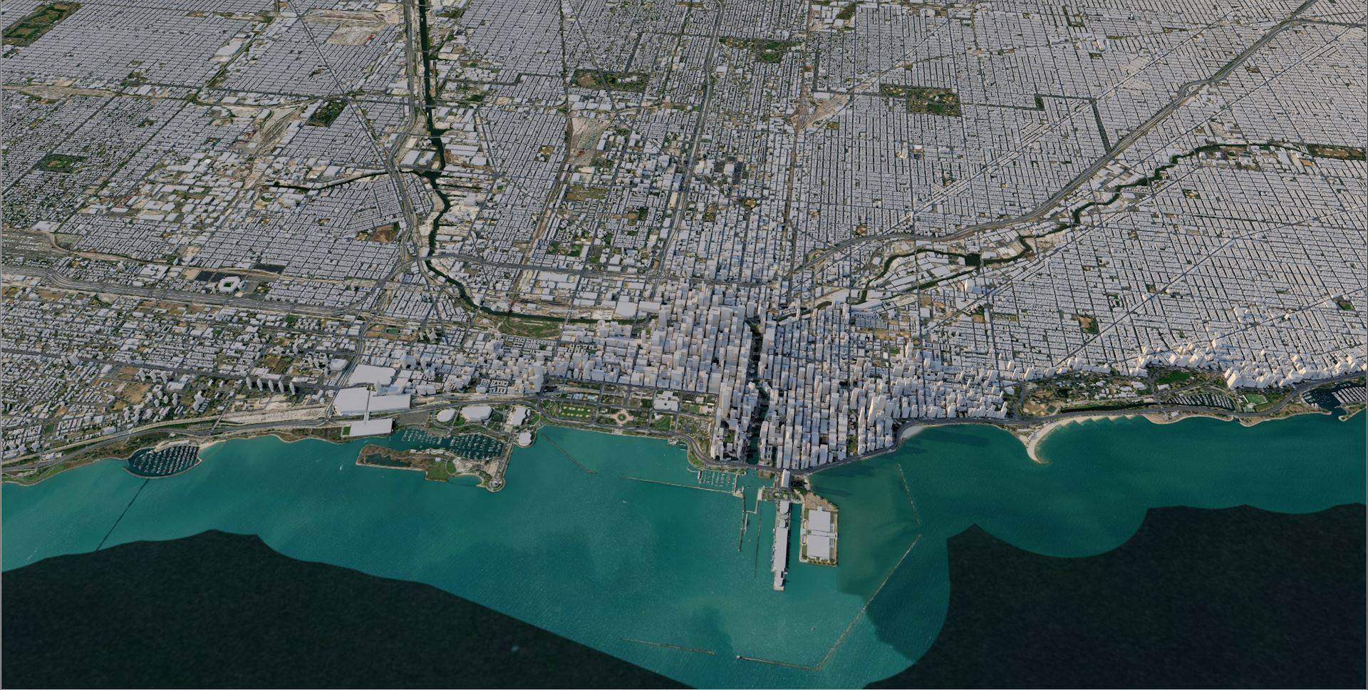 Chicago Illinois - 3D Model by 3dstudio