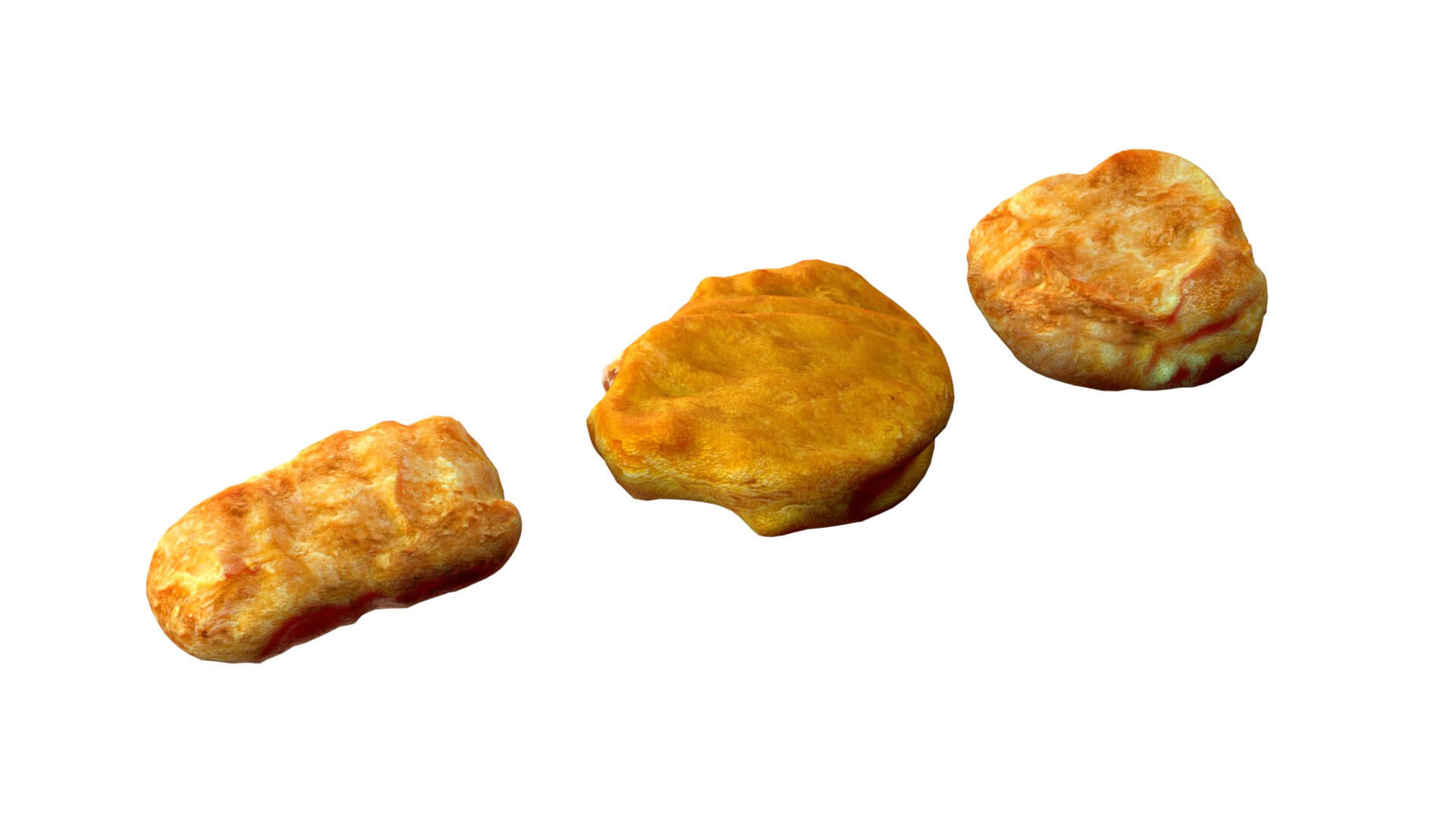 Chicken Nuggets - 3D Model by 3dstudio