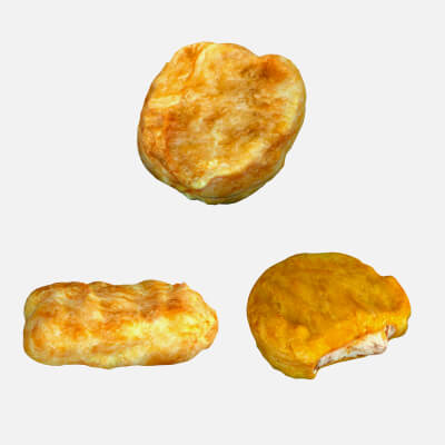 Chicken Nuggets - 3D Model by 3dstudio