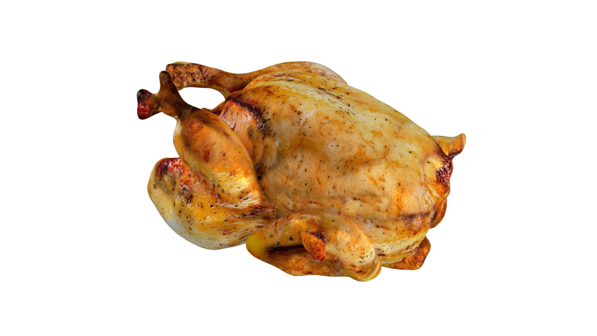 Chicken Roasted Whole - 3D Model by 3dstudio