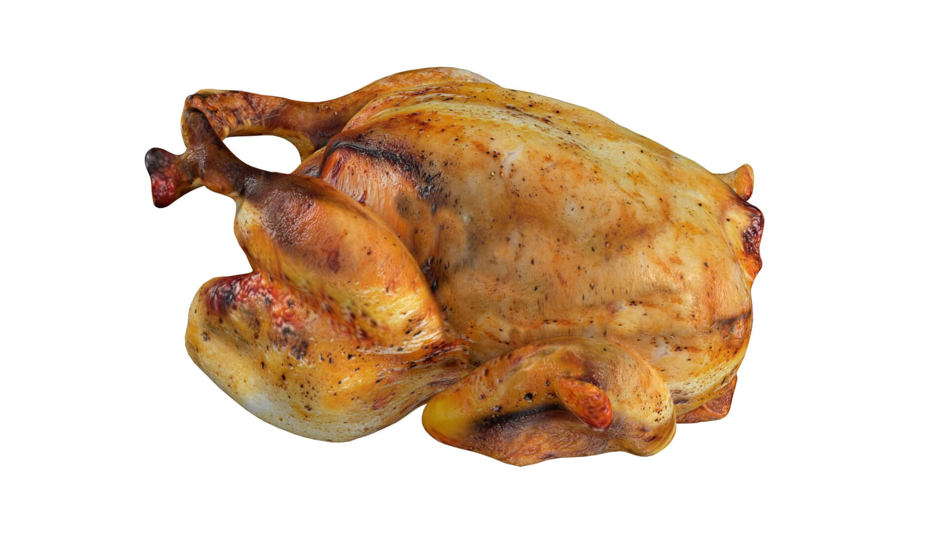 Chicken Roasted Whole - 3D Model by 3dstudio