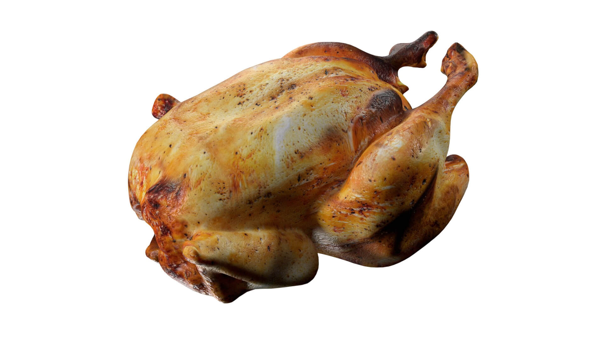 Chicken Roasted Whole - 3D Model by 3dstudio