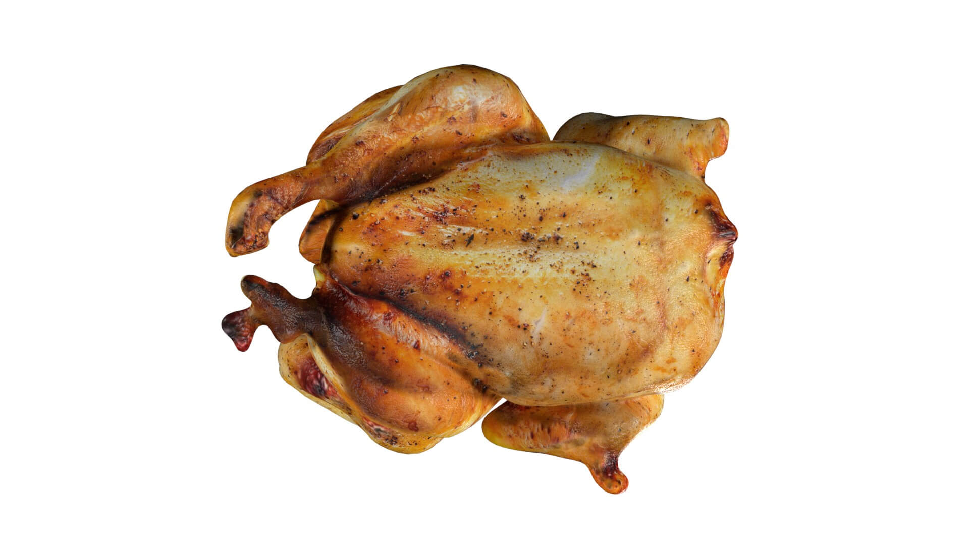 Chicken Roasted Whole - 3D Model by 3dstudio