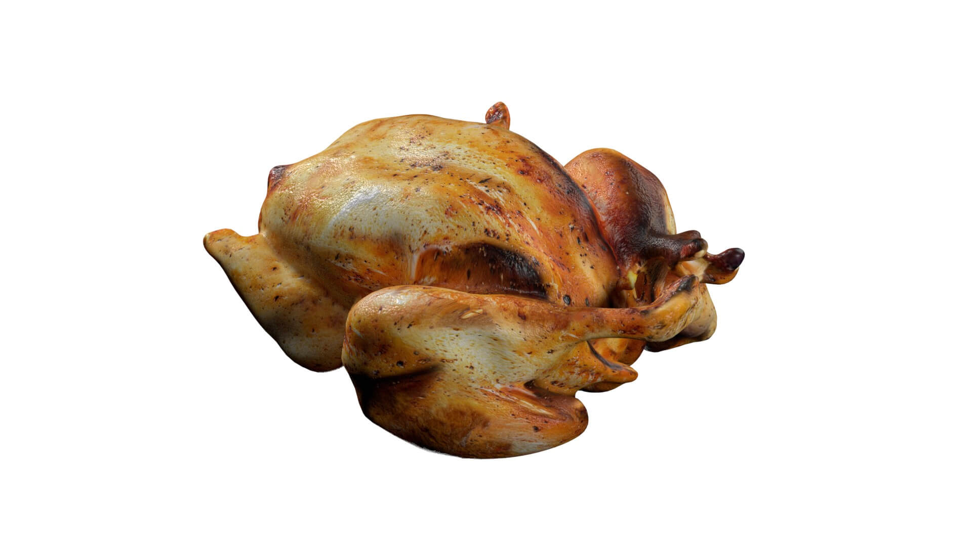 Chicken Roasted Whole - 3D Model by 3dstudio