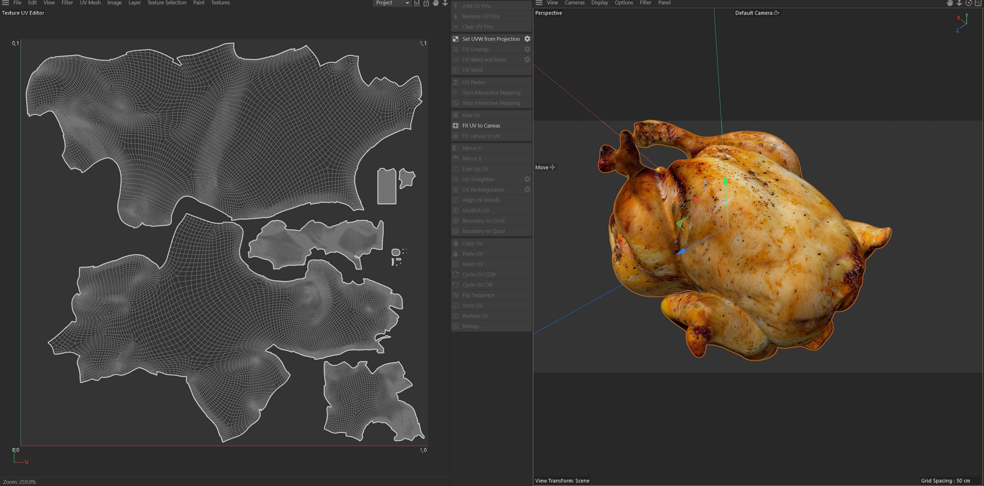 Chicken Roasted Whole - 3D Model by 3dstudio