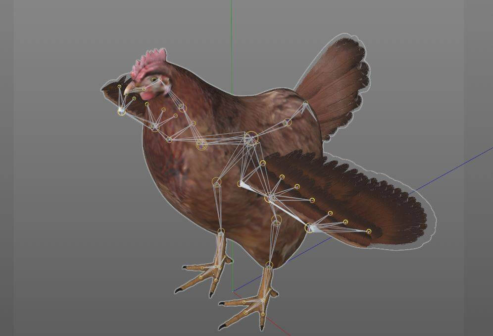 Chicken - 3D Model by 3dstudio