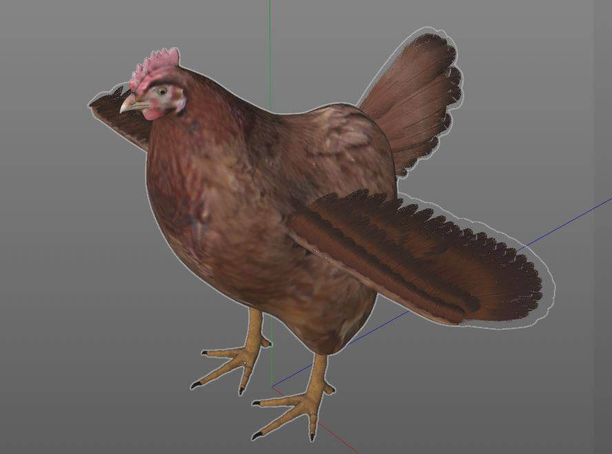 Chicken - 3D Model by 3dstudio