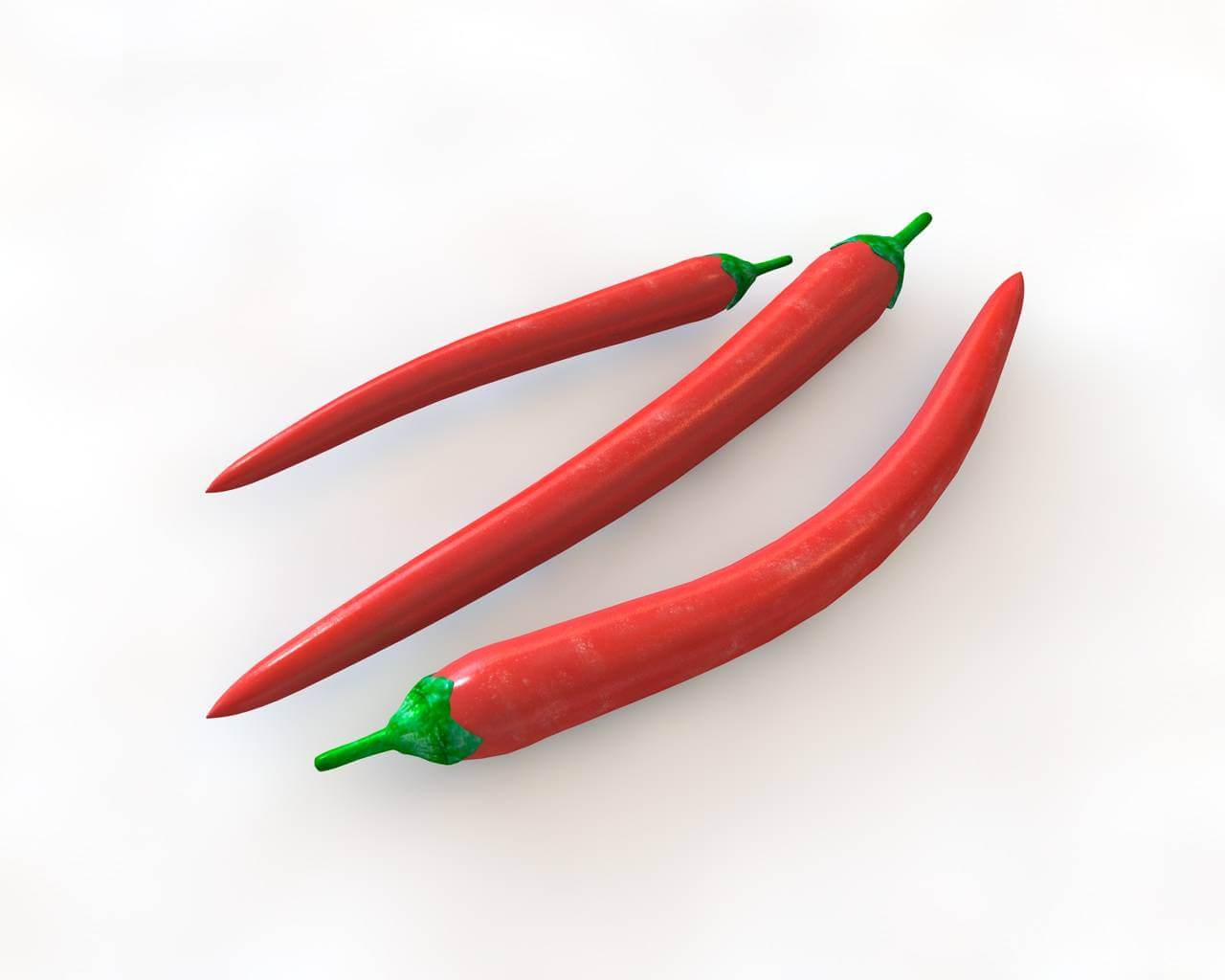 Chilli (Red) - 3D Model by 3dstudio