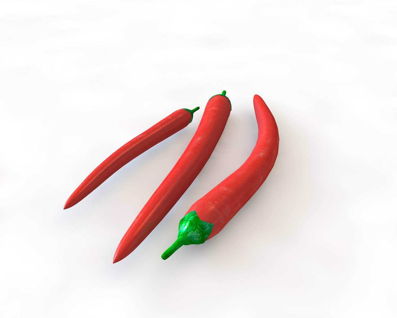 Chilli (Red) - 3D Model by 3dstudio