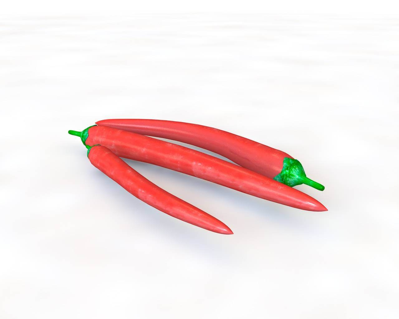 Chilli (Red) - 3D Model by 3dstudio