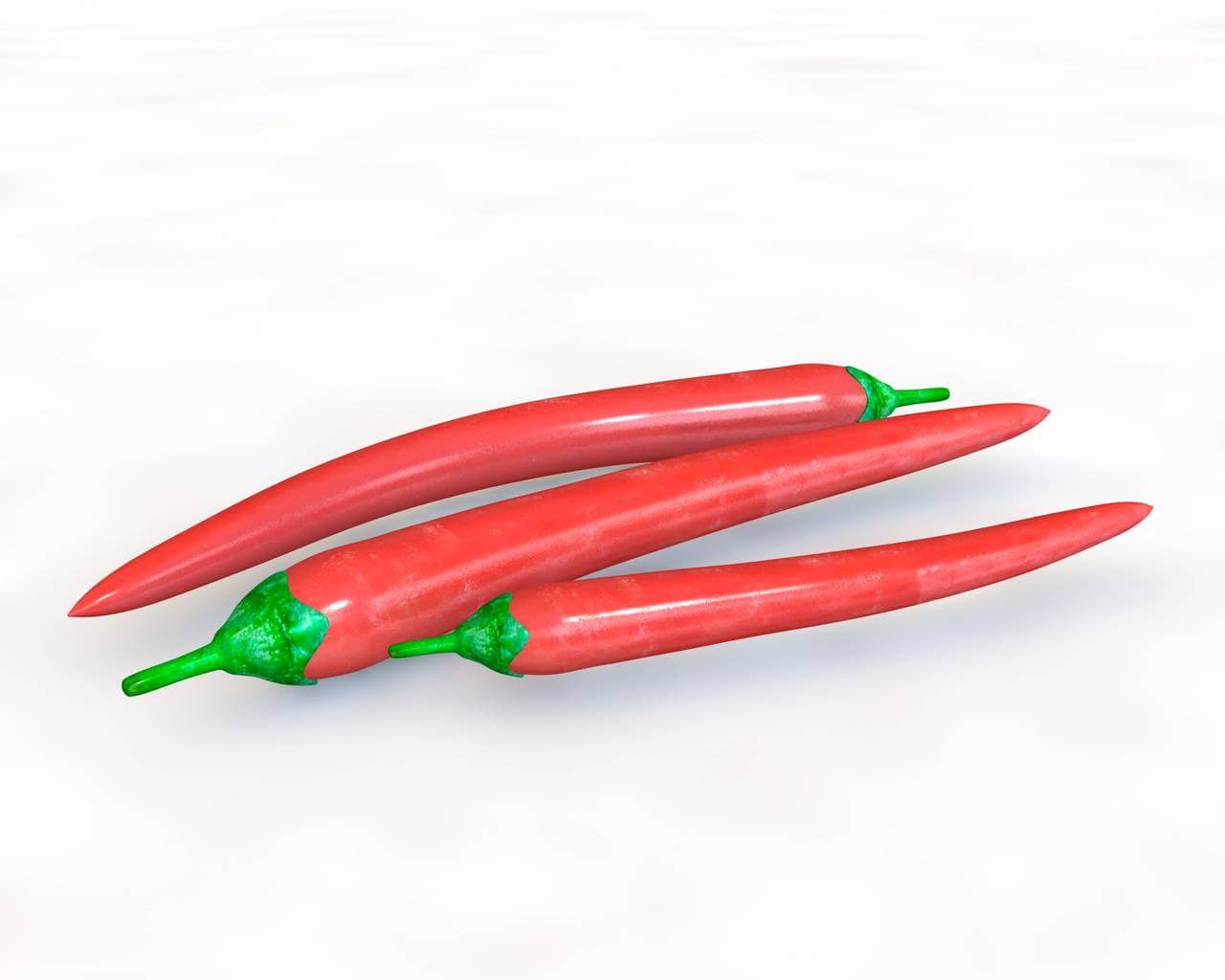 Chilli (Red) - 3D Model by 3dstudio