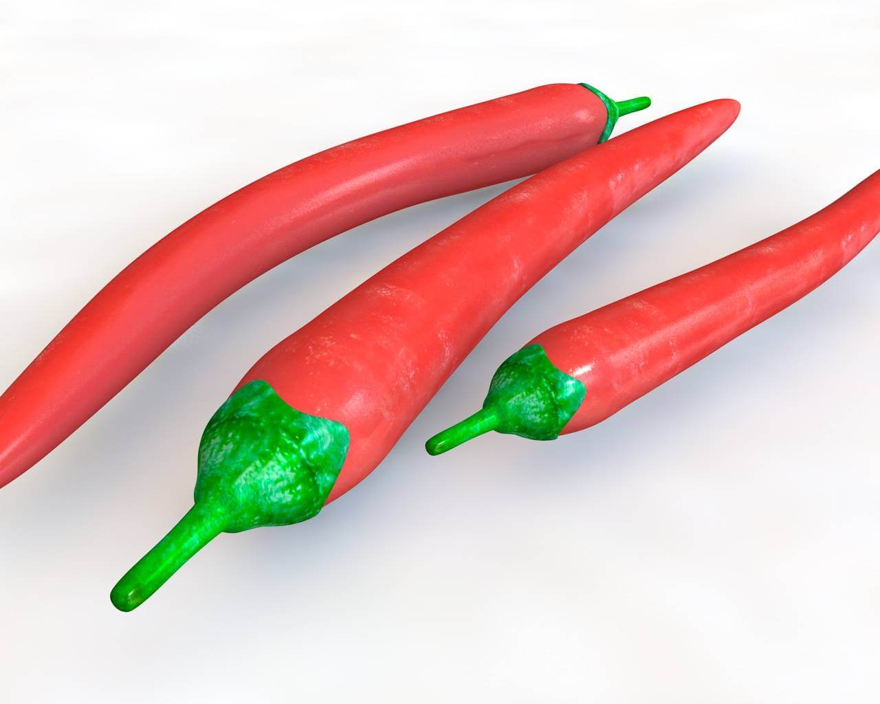 Chilli (Red) - 3D Model by 3dstudio