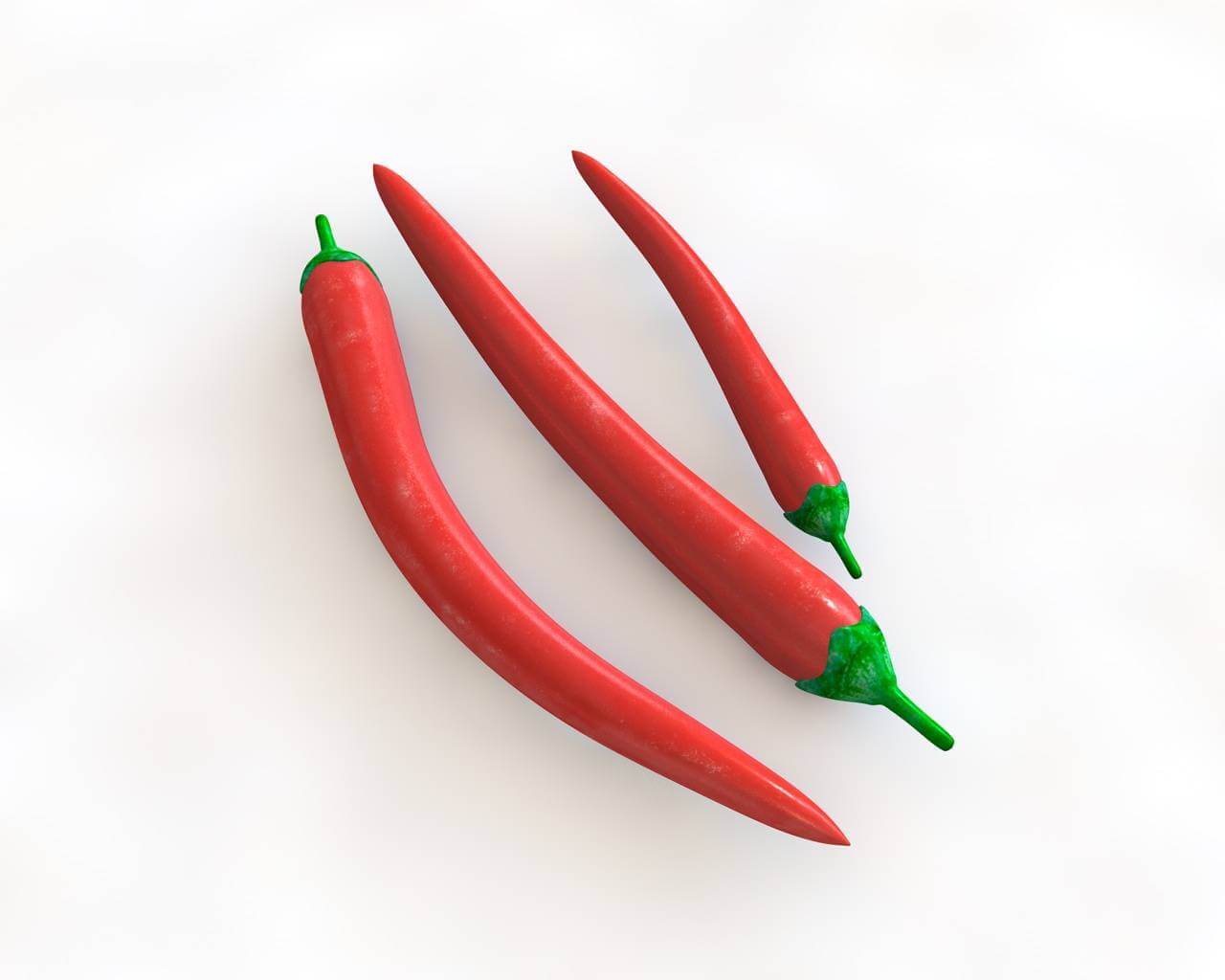 Chilli (Red) - 3D Model by 3dstudio