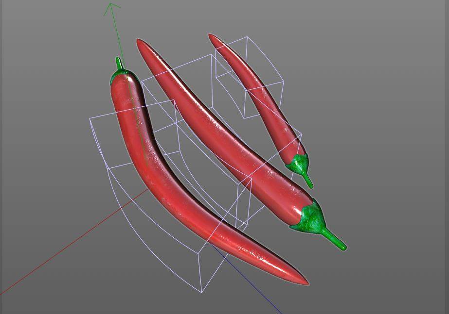 Chilli (Red) - 3D Model by 3dstudio