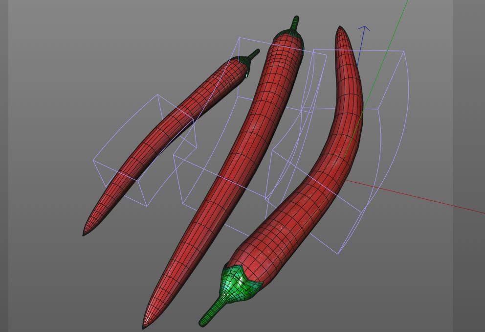 Chilli (Red) - 3D Model by 3dstudio