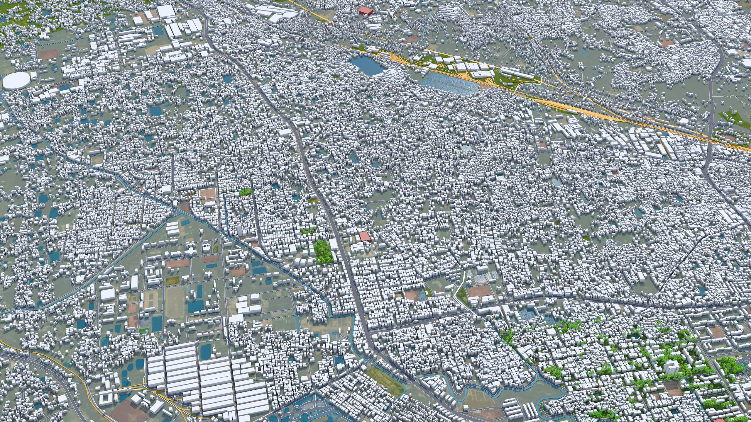 Chittagong City Bangladesh 3D Model 30km by 3dstudio