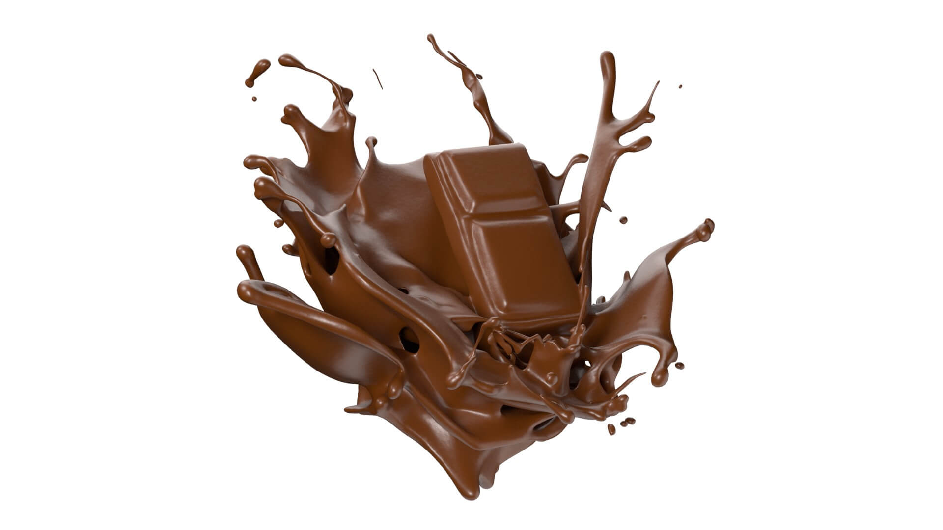 Chocolate Splash V1 - 3D Model by 3dstudio