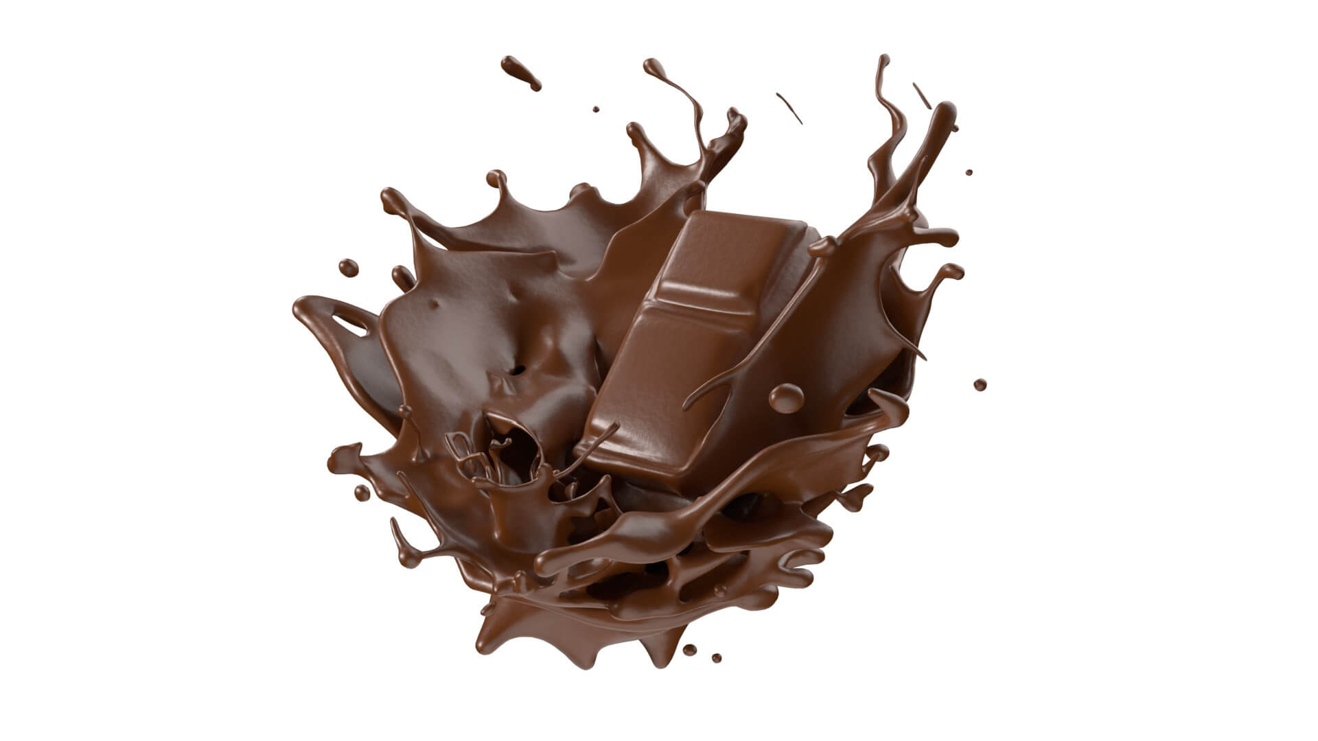 Chocolate Splash V1 - 3D Model by 3dstudio