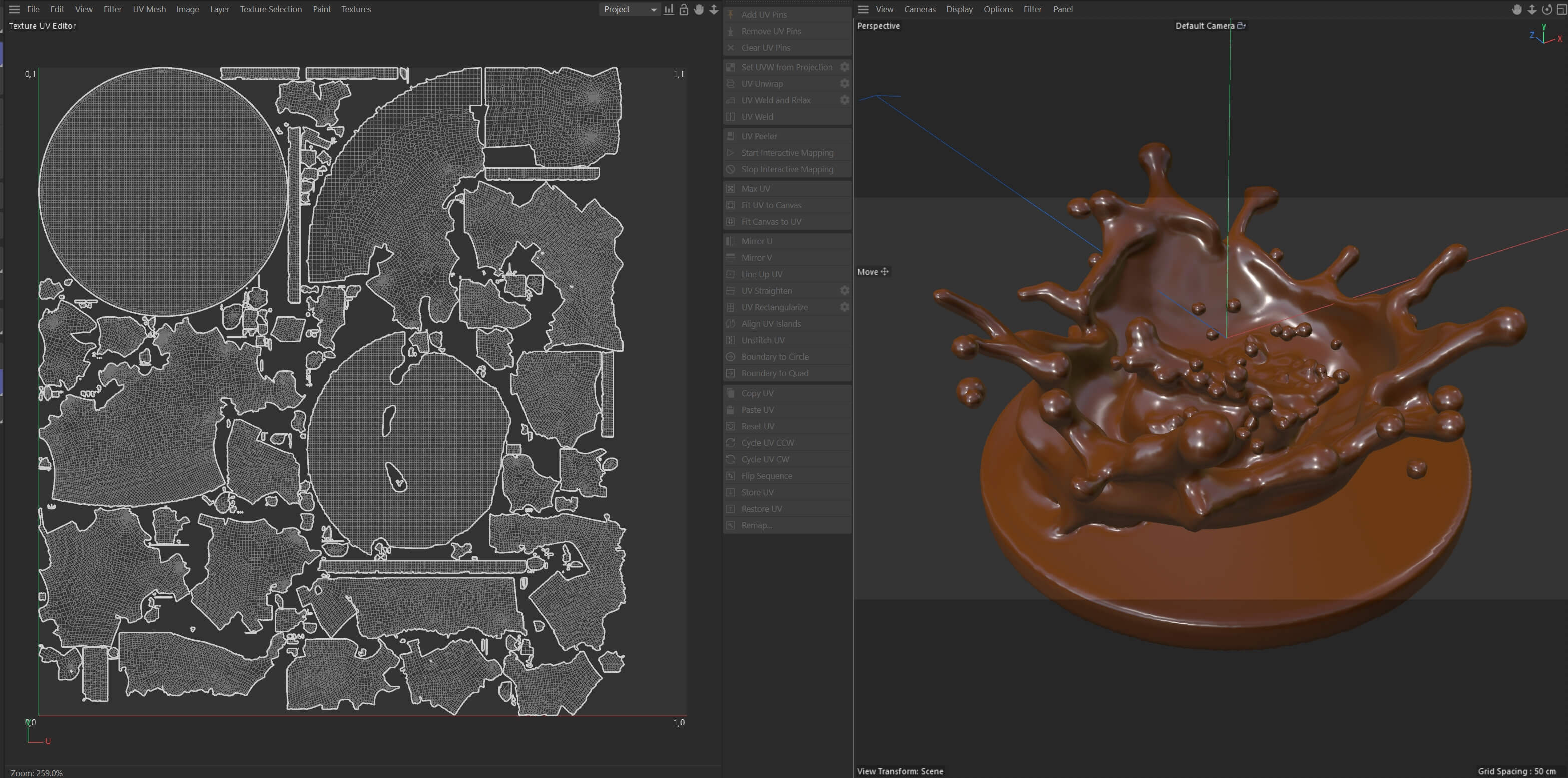 Chocolate Splash V18 - 3D Model by 3dstudio