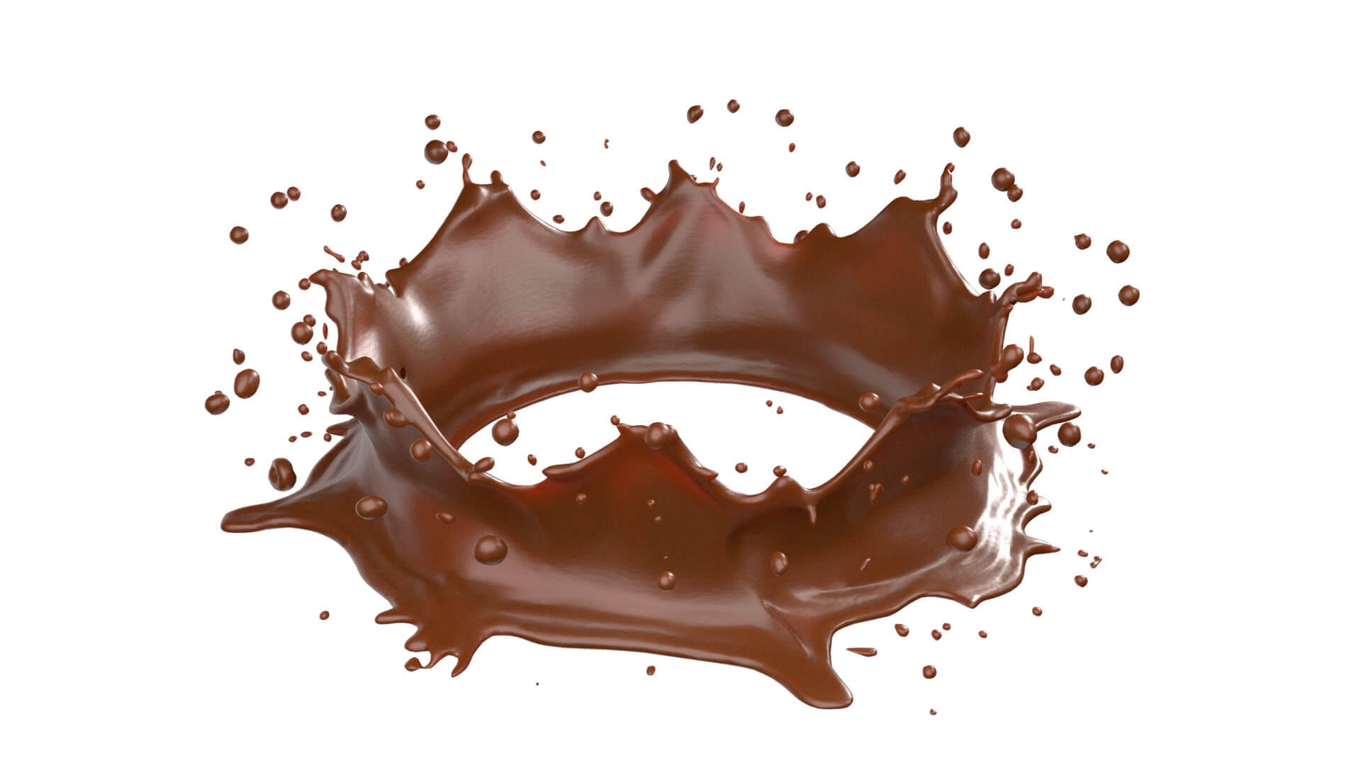 Chocolate Splash V2 - 3D Model by 3dstudio