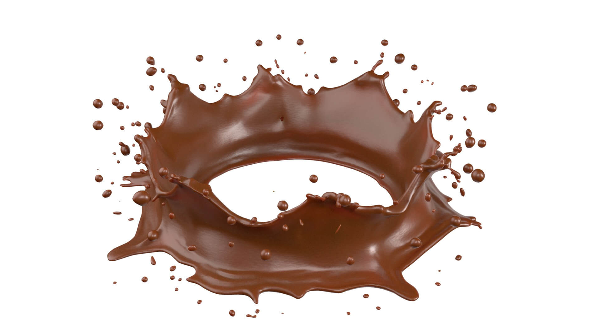 Chocolate Splash V2 - 3D Model by 3dstudio