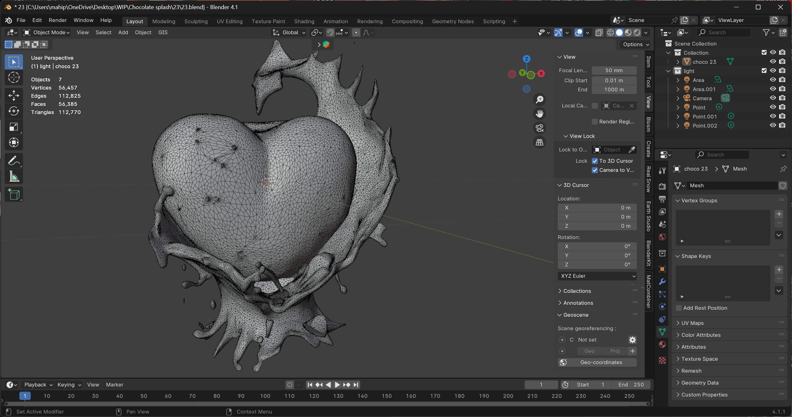 Chocolate Splash v23 - 3D Model by 3dstudio