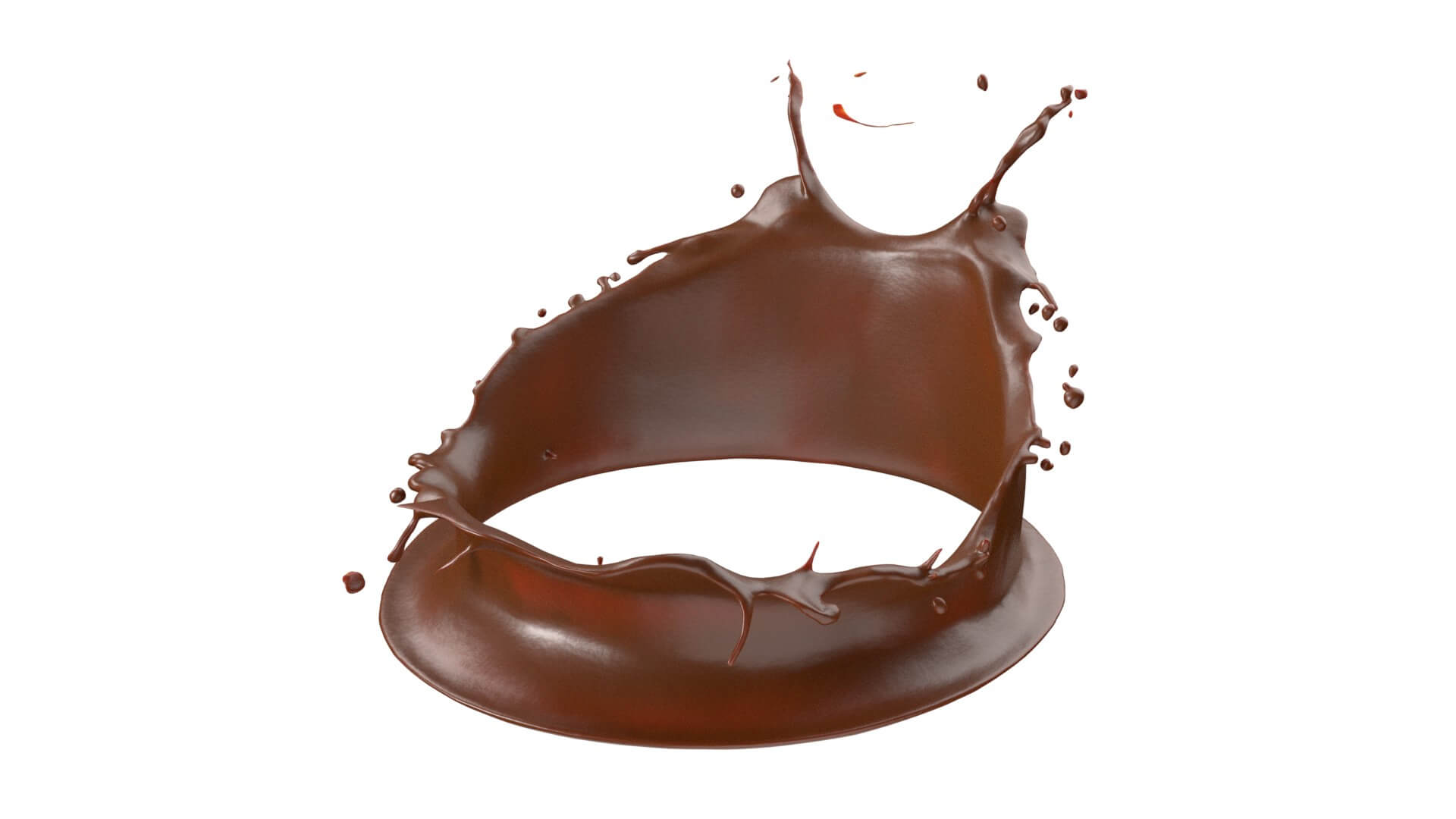 Chocolate Splash V8 - 3D Model by 3dstudio