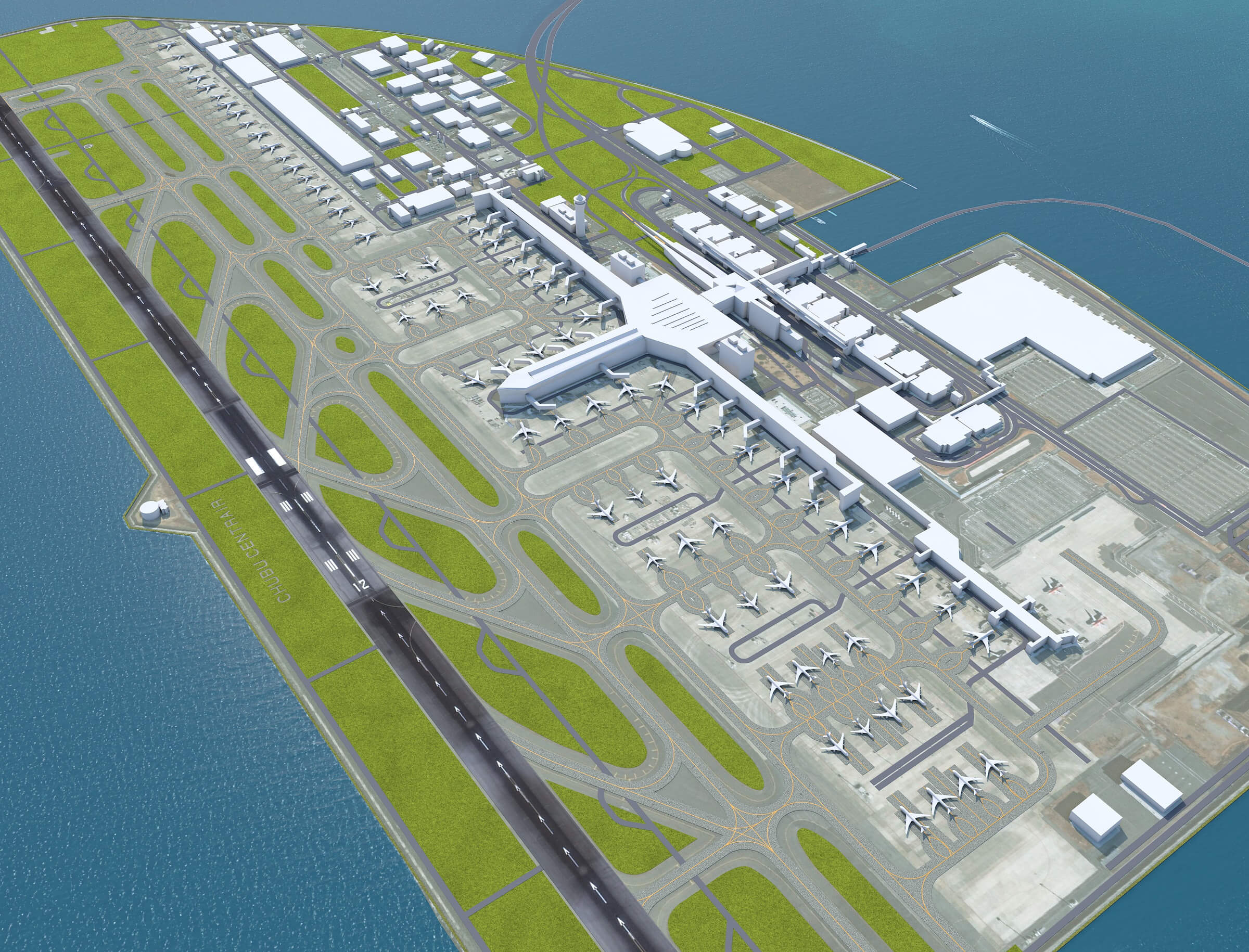 Chubu Centrair International Airport - 3D Model by 3dstudio