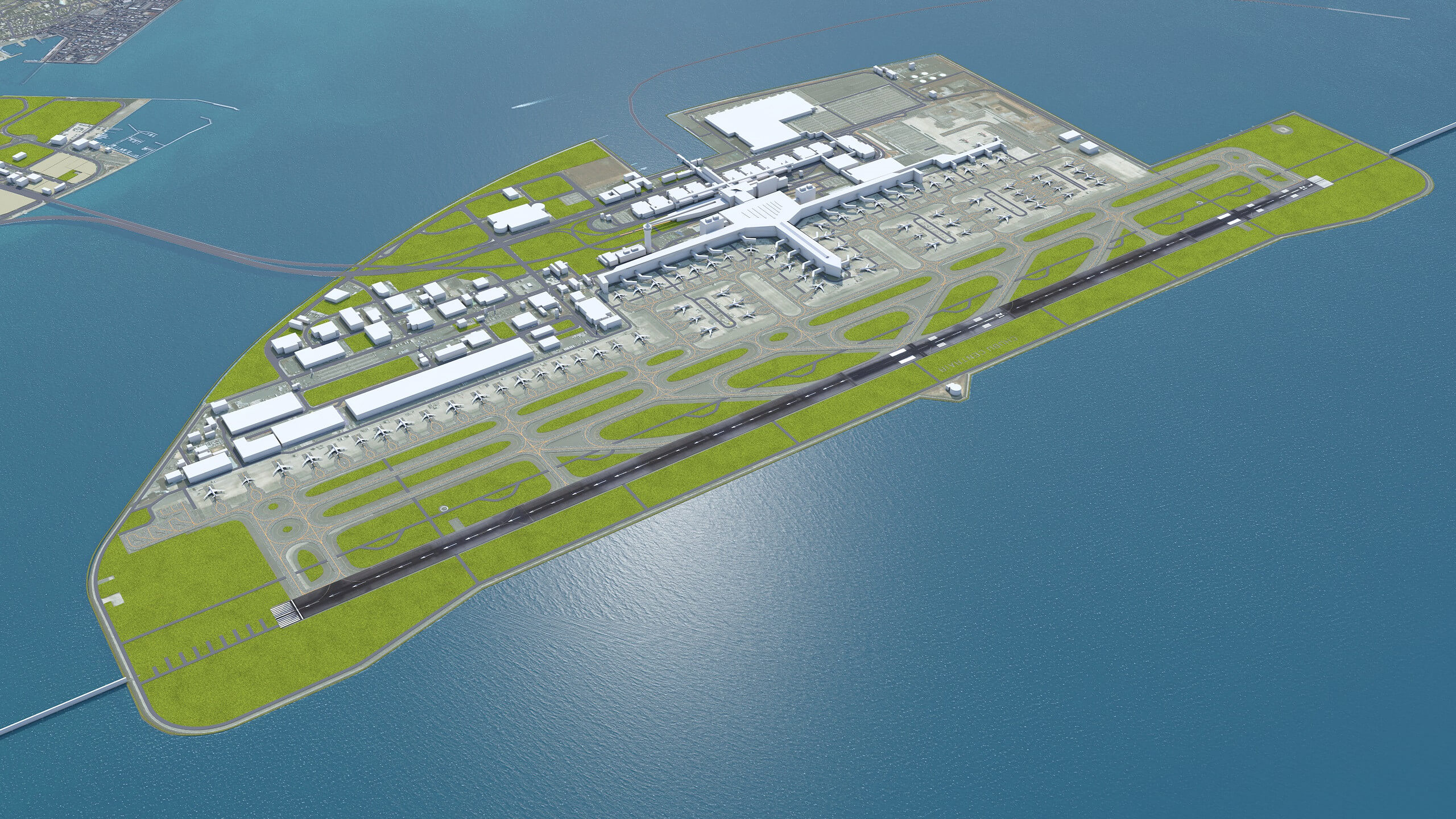 Chubu Centrair International Airport - 3D Model by 3dstudio