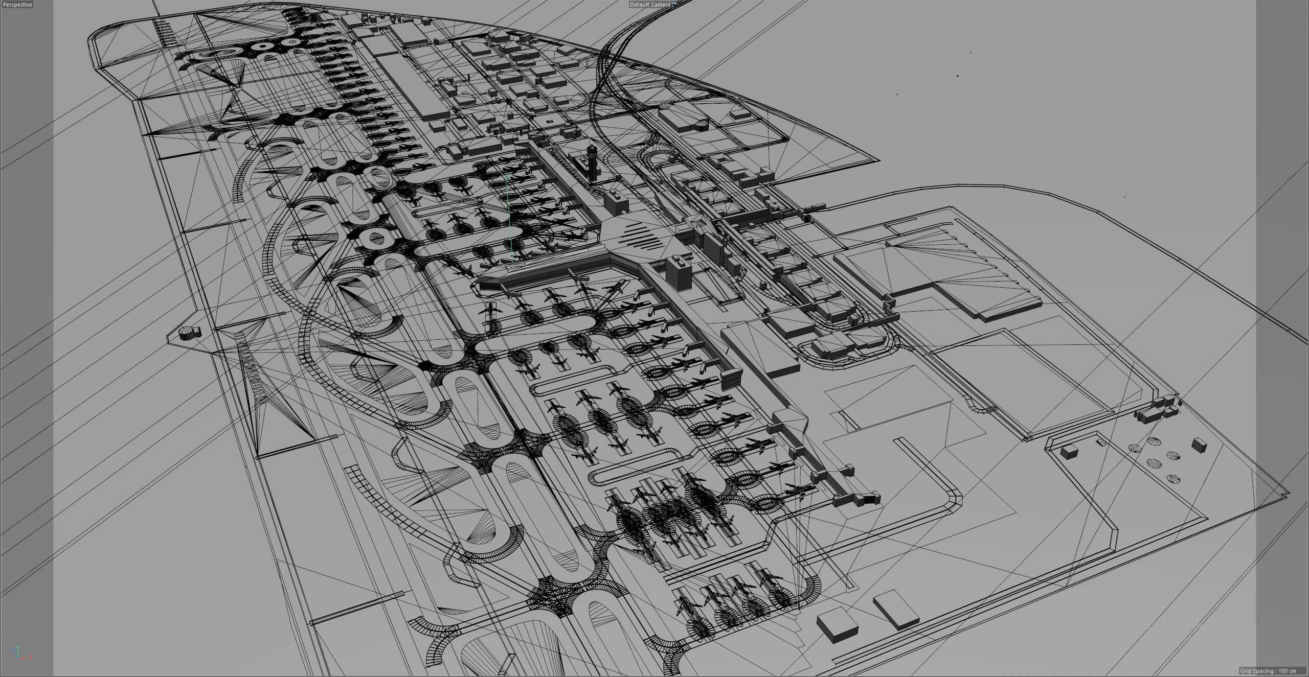 Chubu Centrair International Airport - 3D Model by 3dstudio