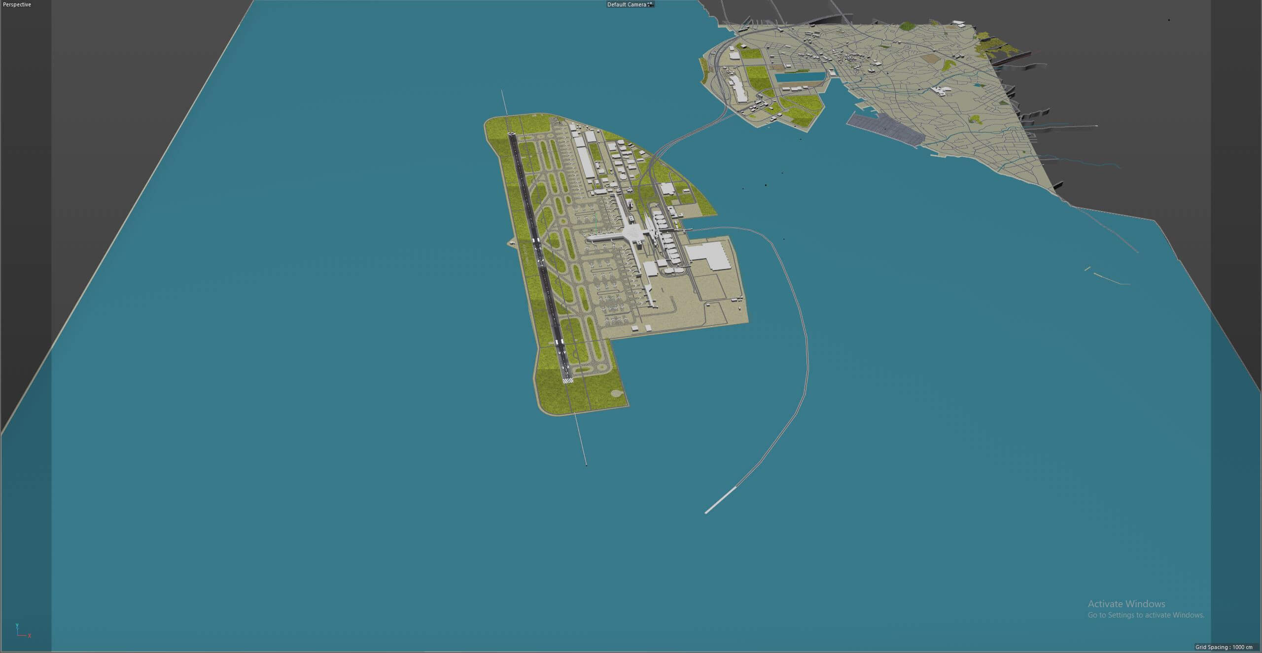 Chubu Centrair International Airport - 3D Model by 3dstudio