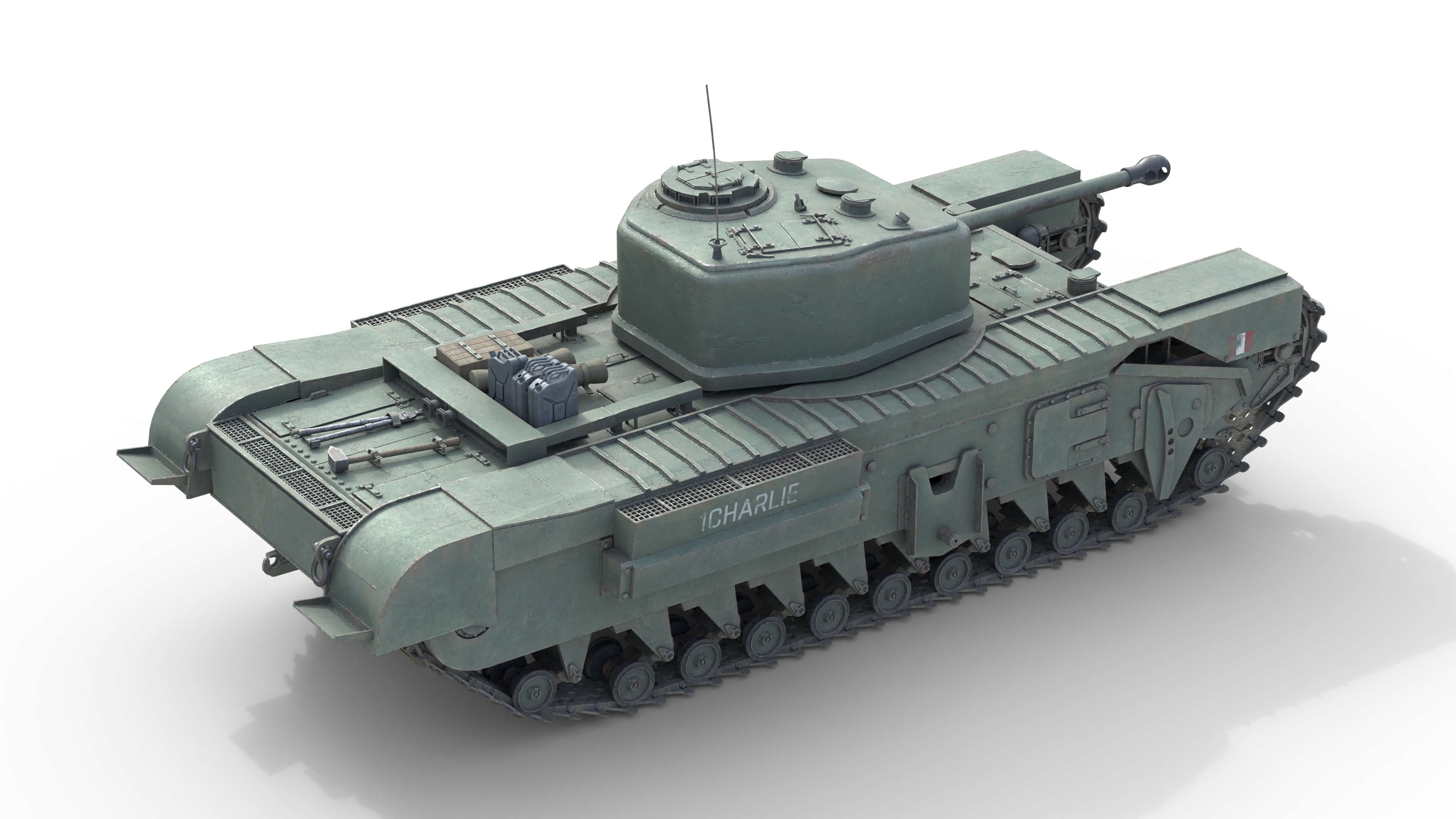 Churchill MK.IV Infantry Tank - 3D Model by 3dstudio
