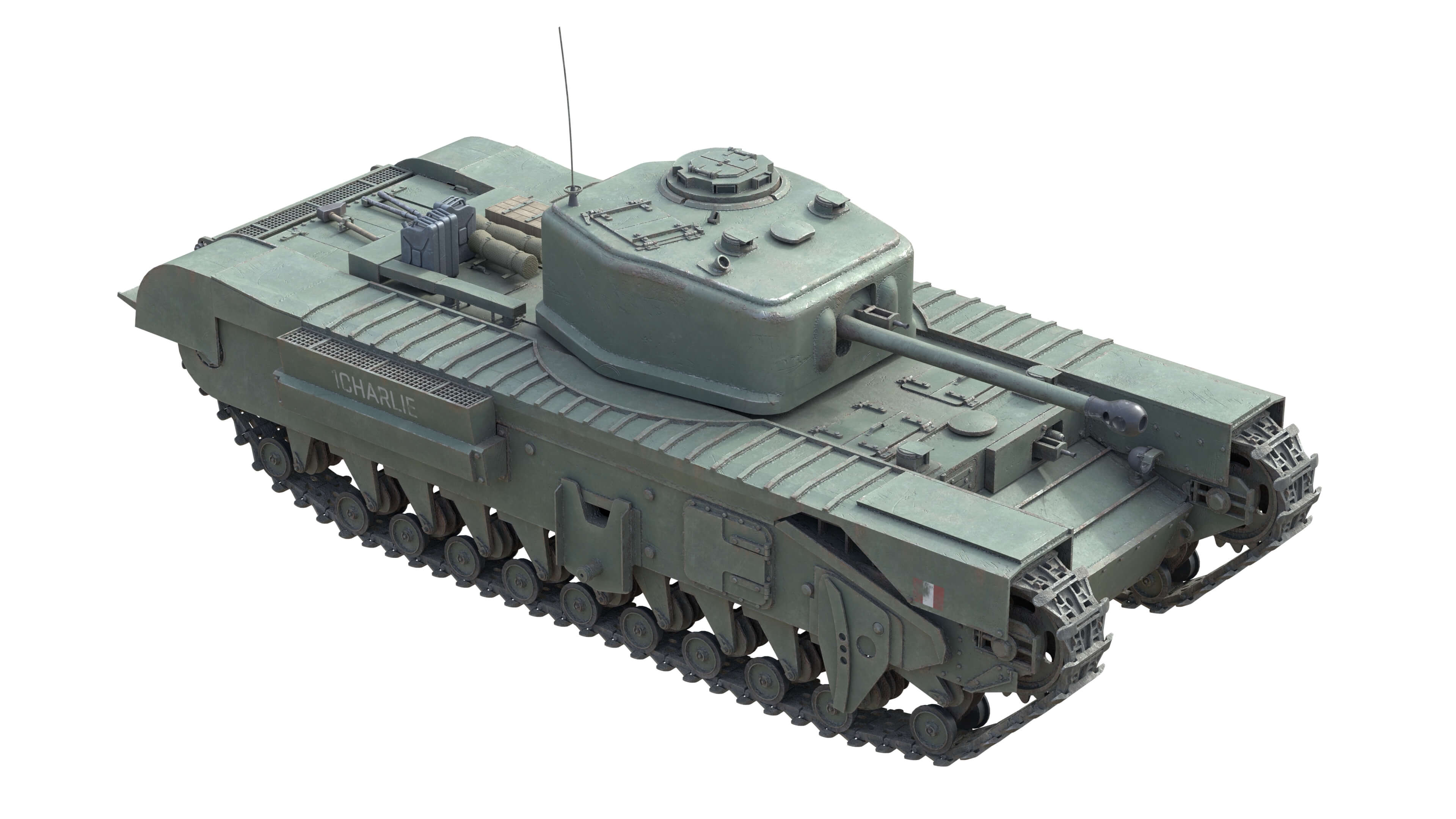 Churchill MK.IV Infantry Tank - 3D Model by 3dstudio