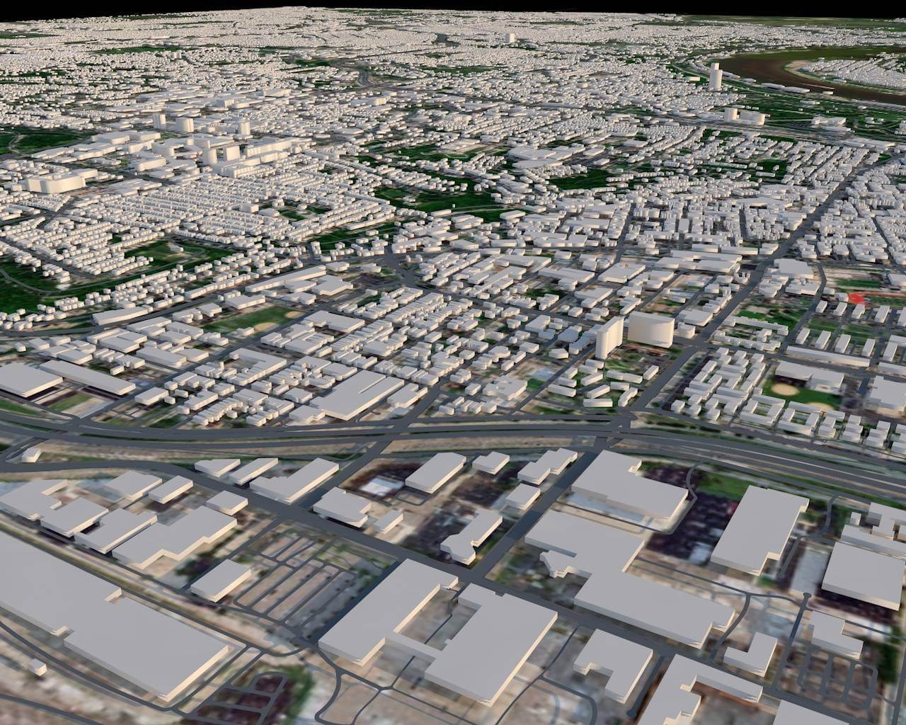 Cincinnati Ohio - 3D Model by 3dstudio