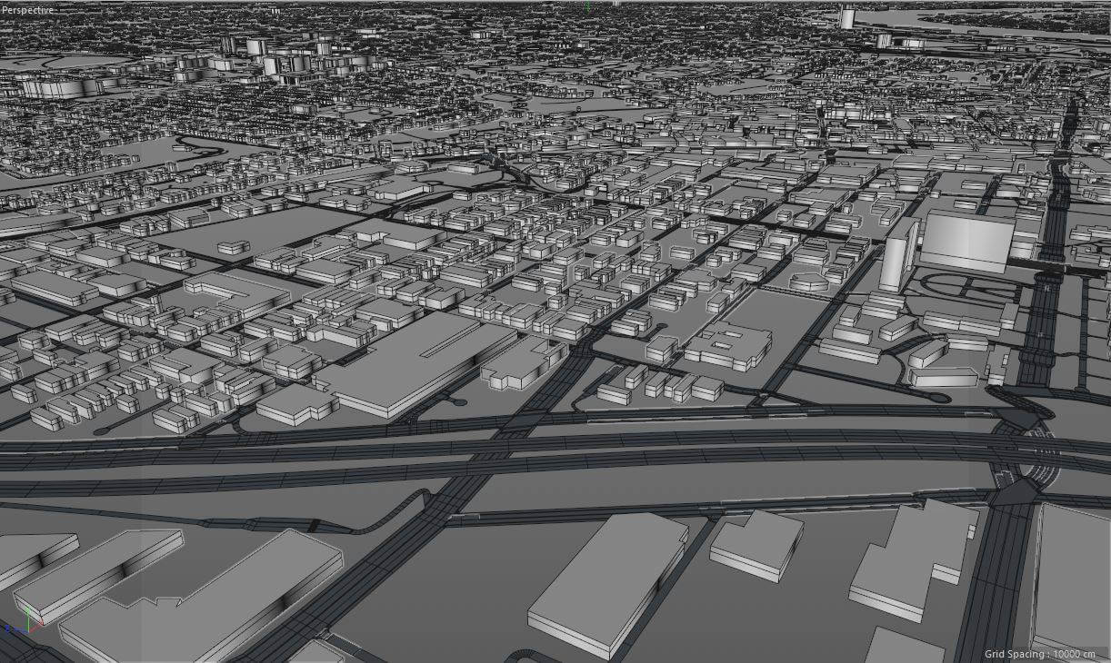 Cincinnati Ohio - 3D Model by 3dstudio