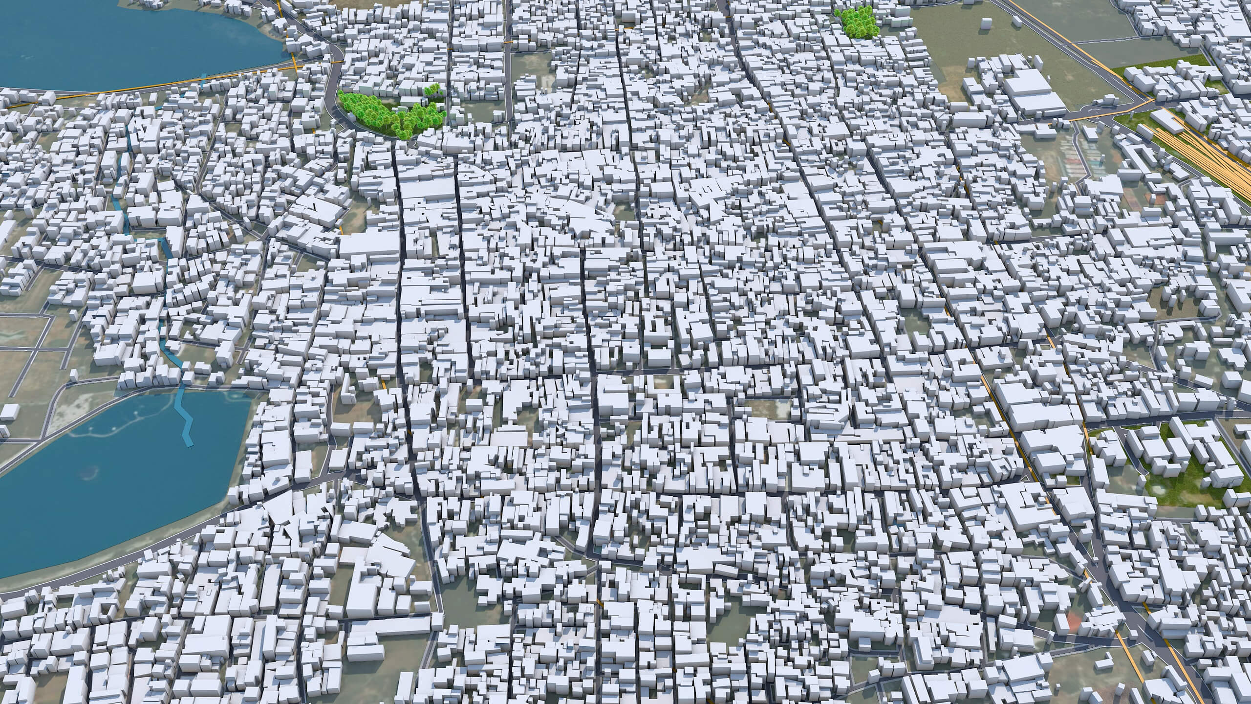 Coimbatore City Tamil Nadu India 3D Model 30km by 3dstudio