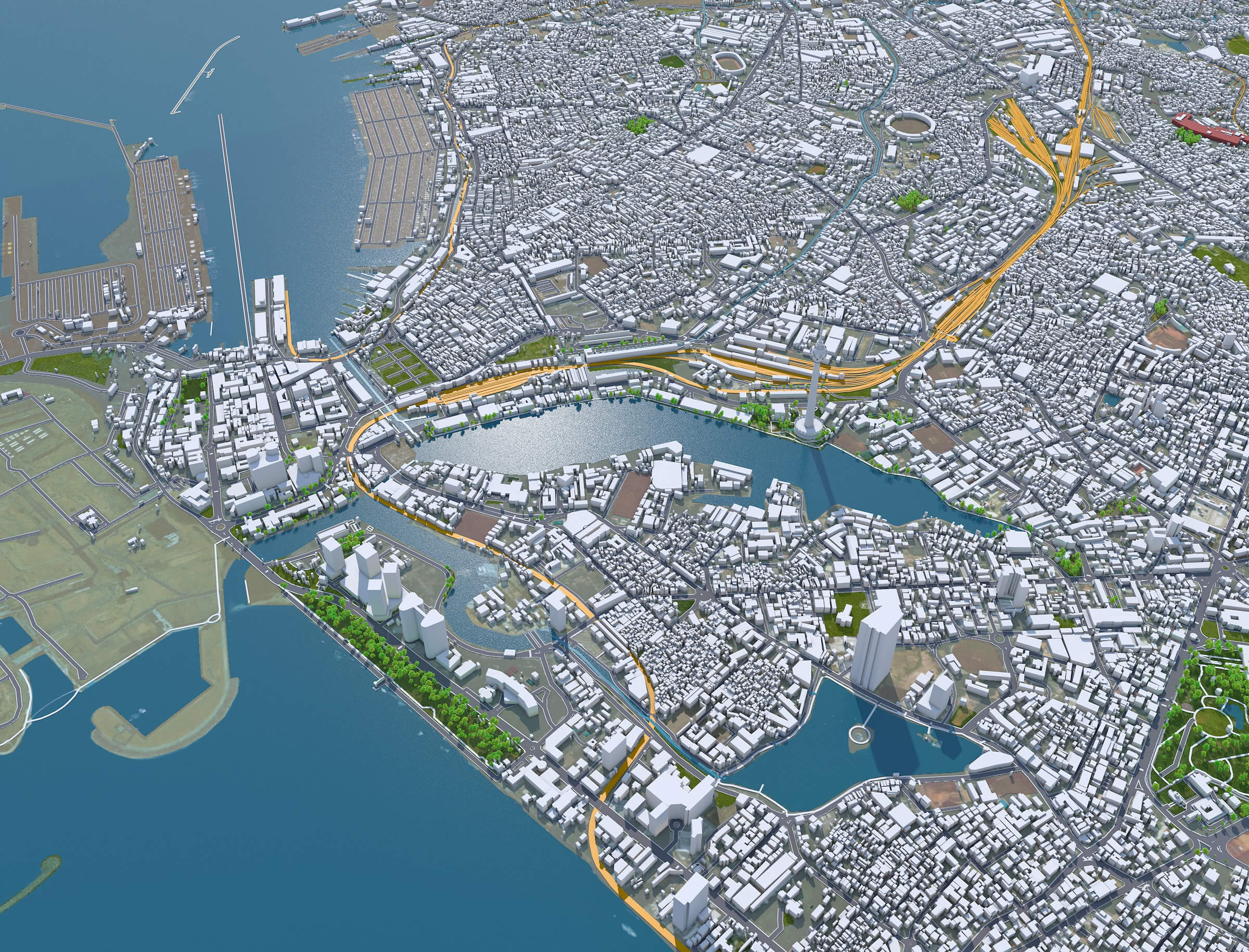 Colombo City Sri Lanka 3D Model 20km by 3dstudio