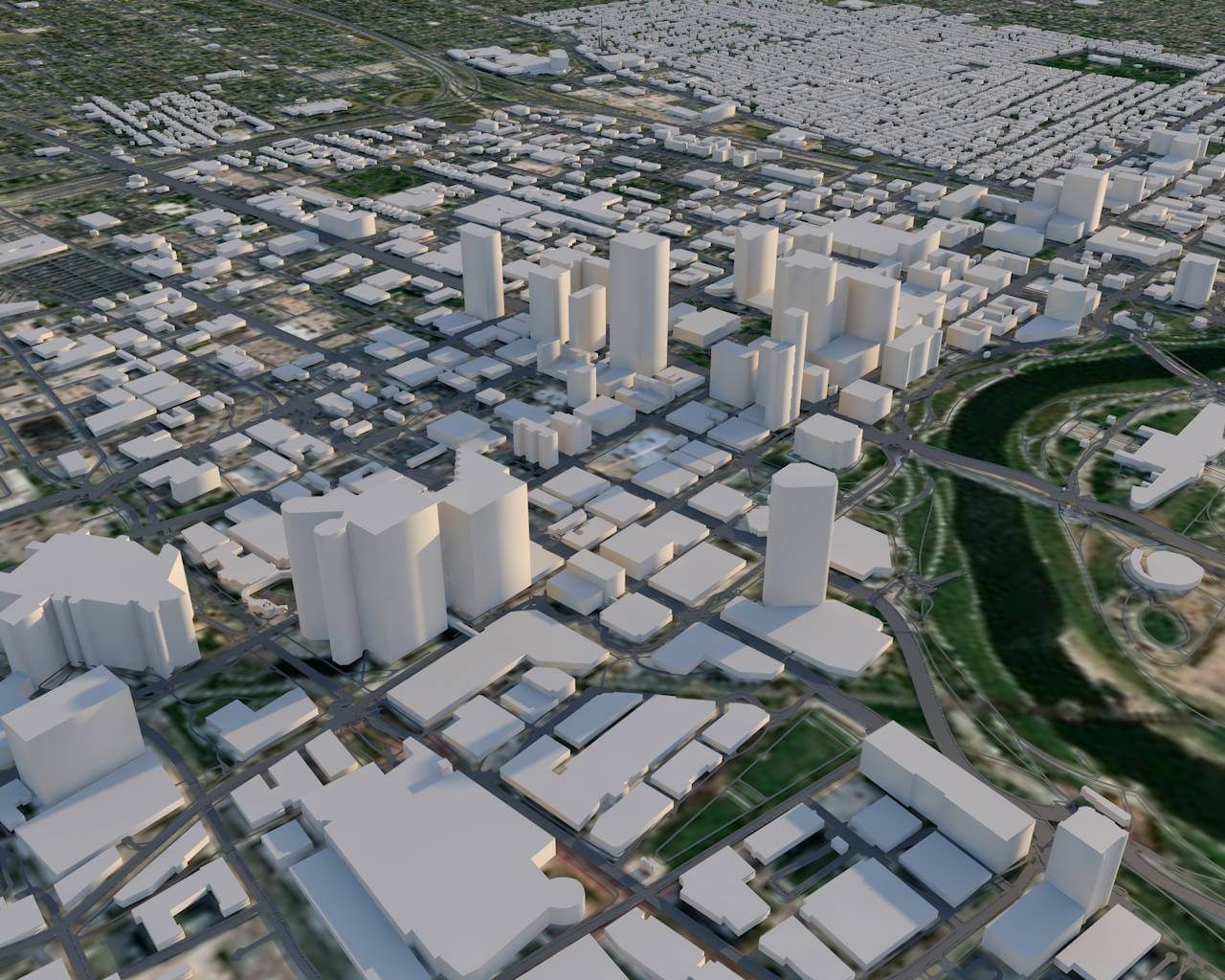 Columbus Ohio - 3D Model by 3dstudio