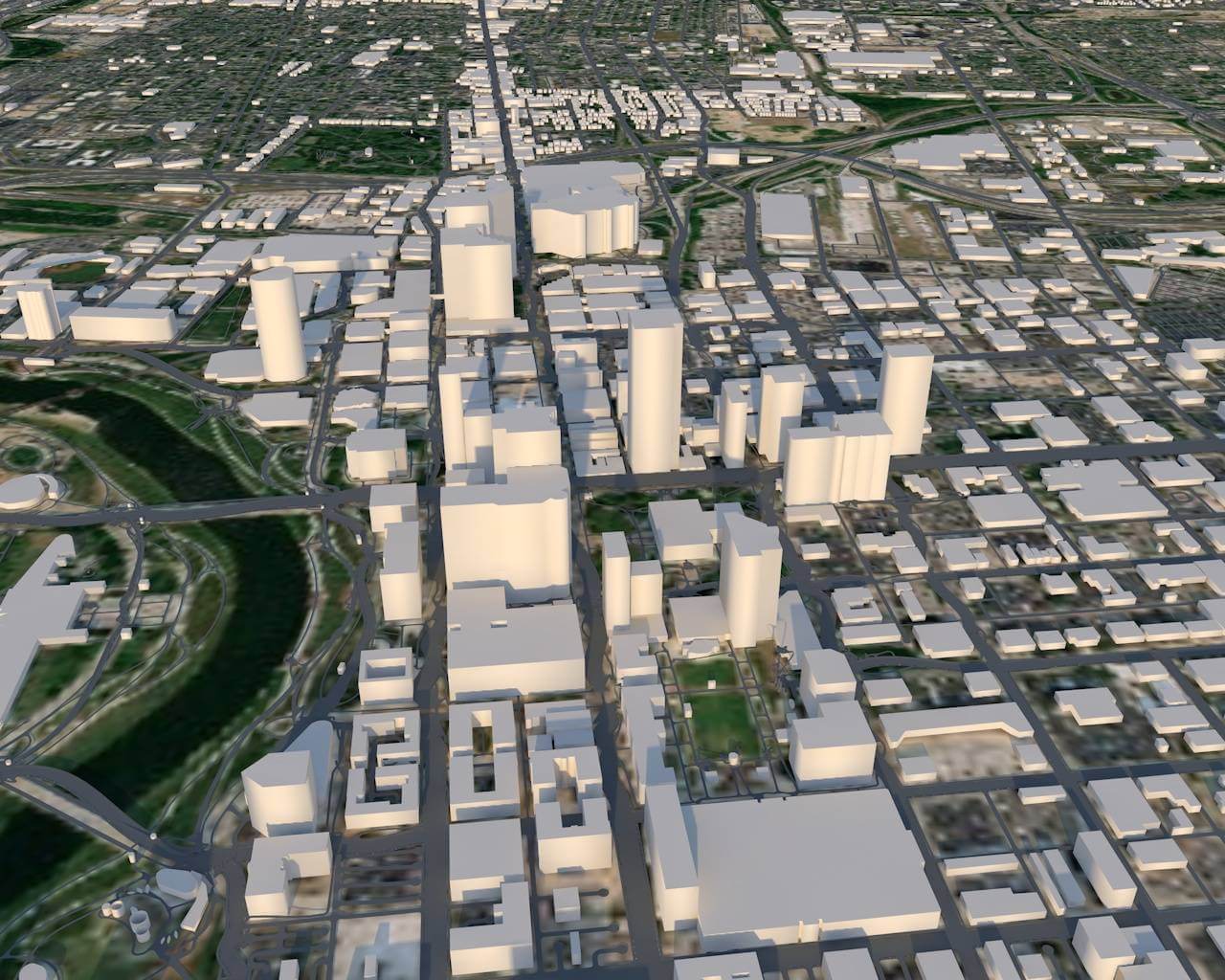 Columbus Ohio - 3D Model by 3dstudio
