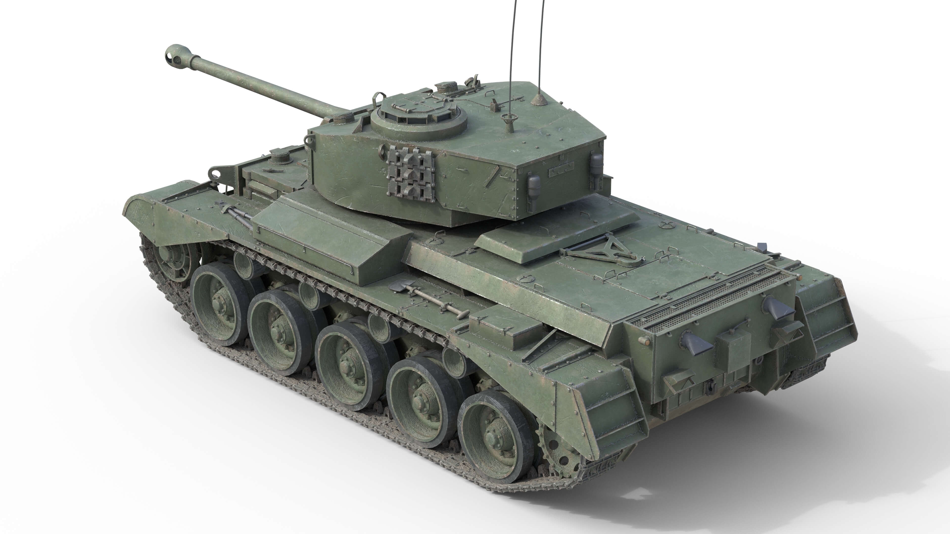 Comet 1 A34 British Cruiser Tank - 3D Model by 3dstudio