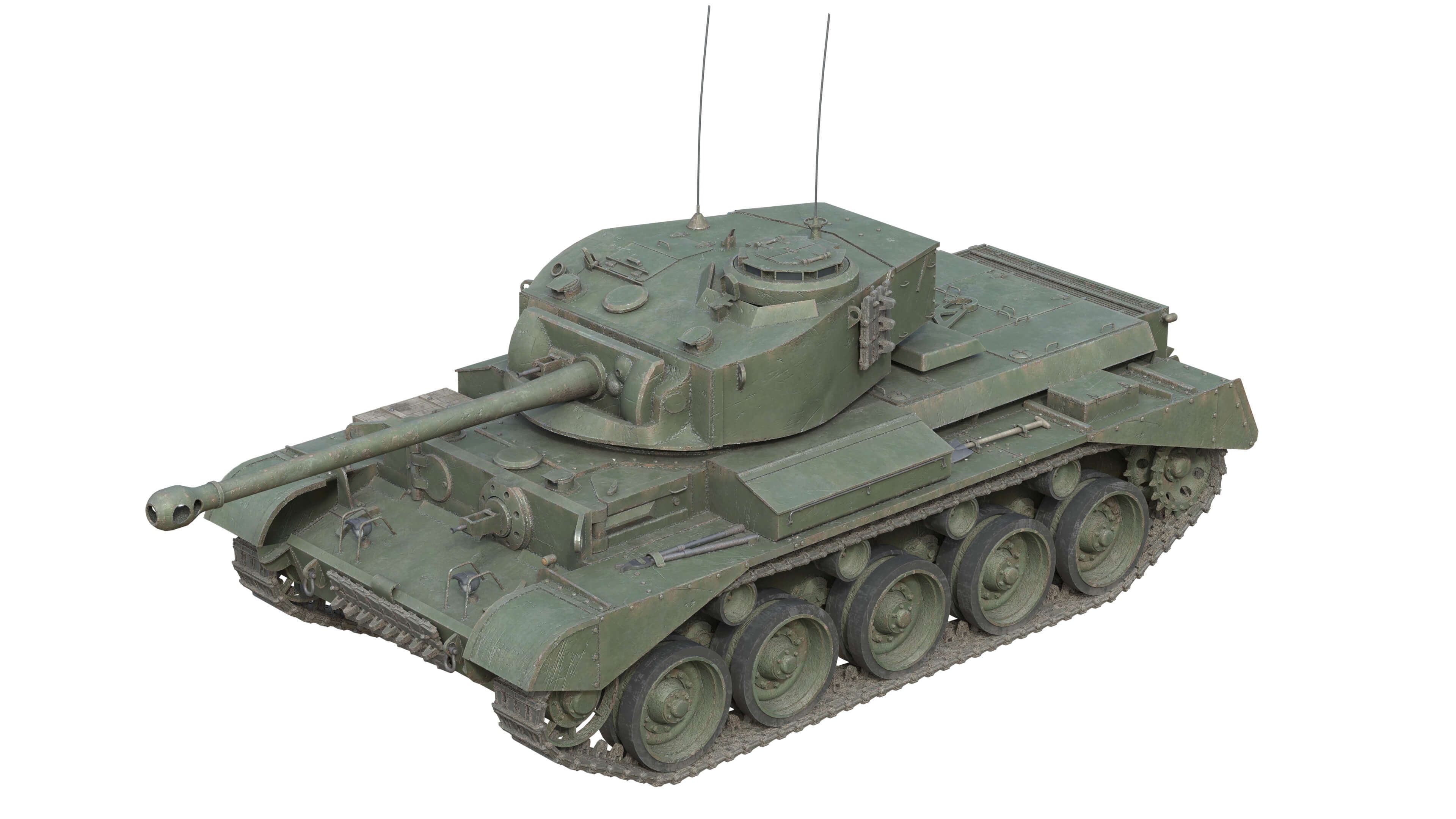 Comet 1 A34 British Cruiser Tank - 3D Model by 3dstudio